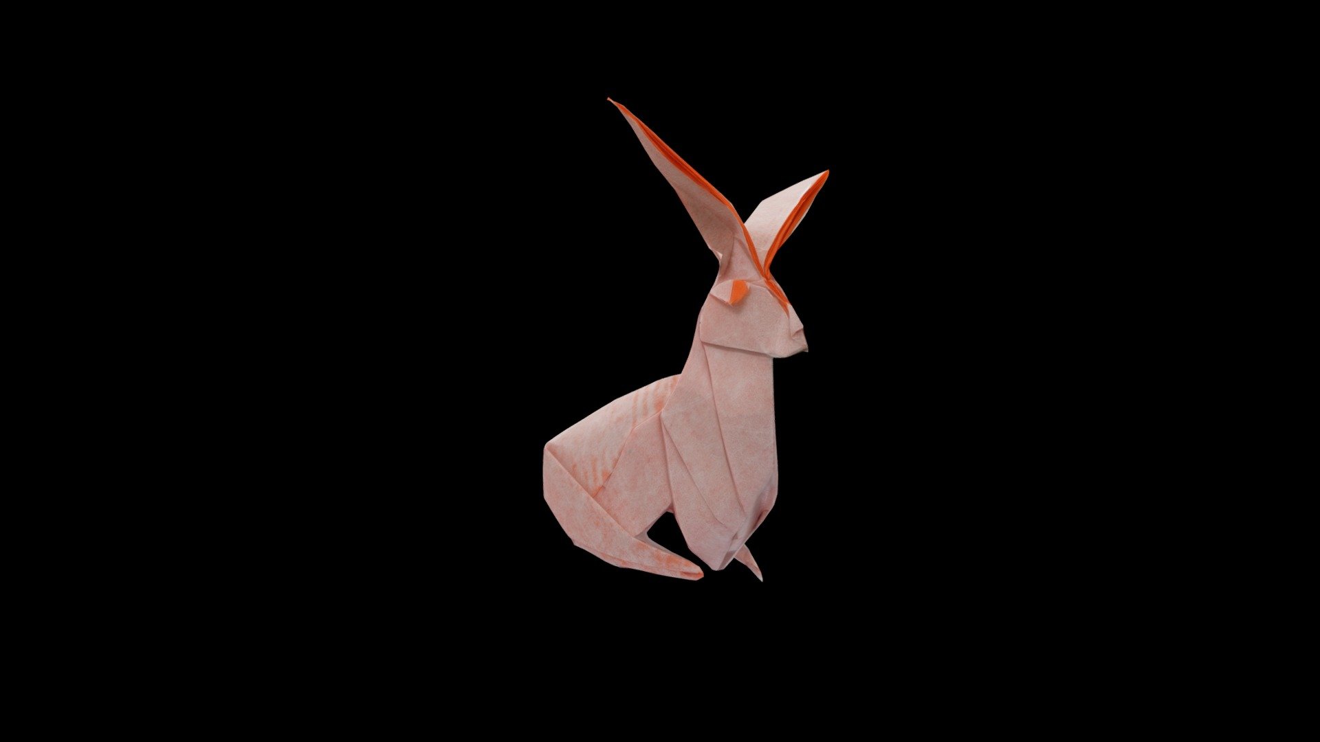 rabbit origami - 3D model by kaika (@kaika.inc) [dc29743] - Sketchfab