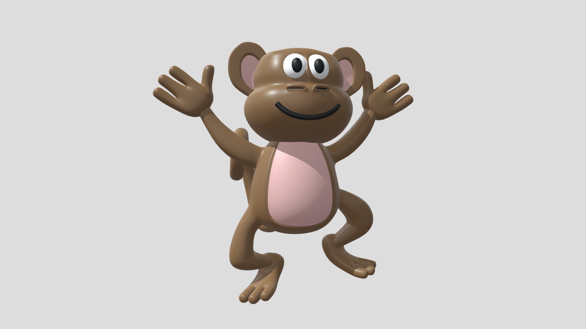 Monkey - 3D model by daftydesigns [dc29976] - Sketchfab