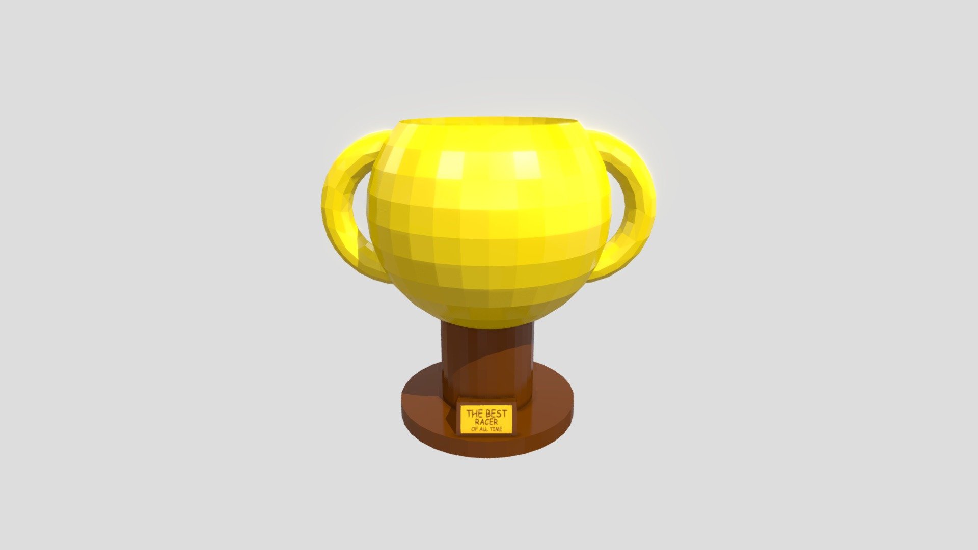 Free Race Competition Trophy 3D Model - Download Free 3D model by ...