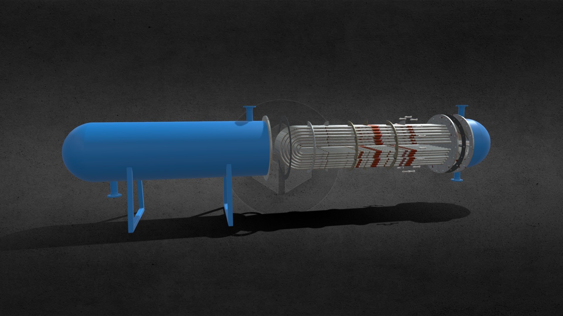 Heat Exchanger - Buy Royalty Free 3D model by 3DDomino [dc2bc4c ...