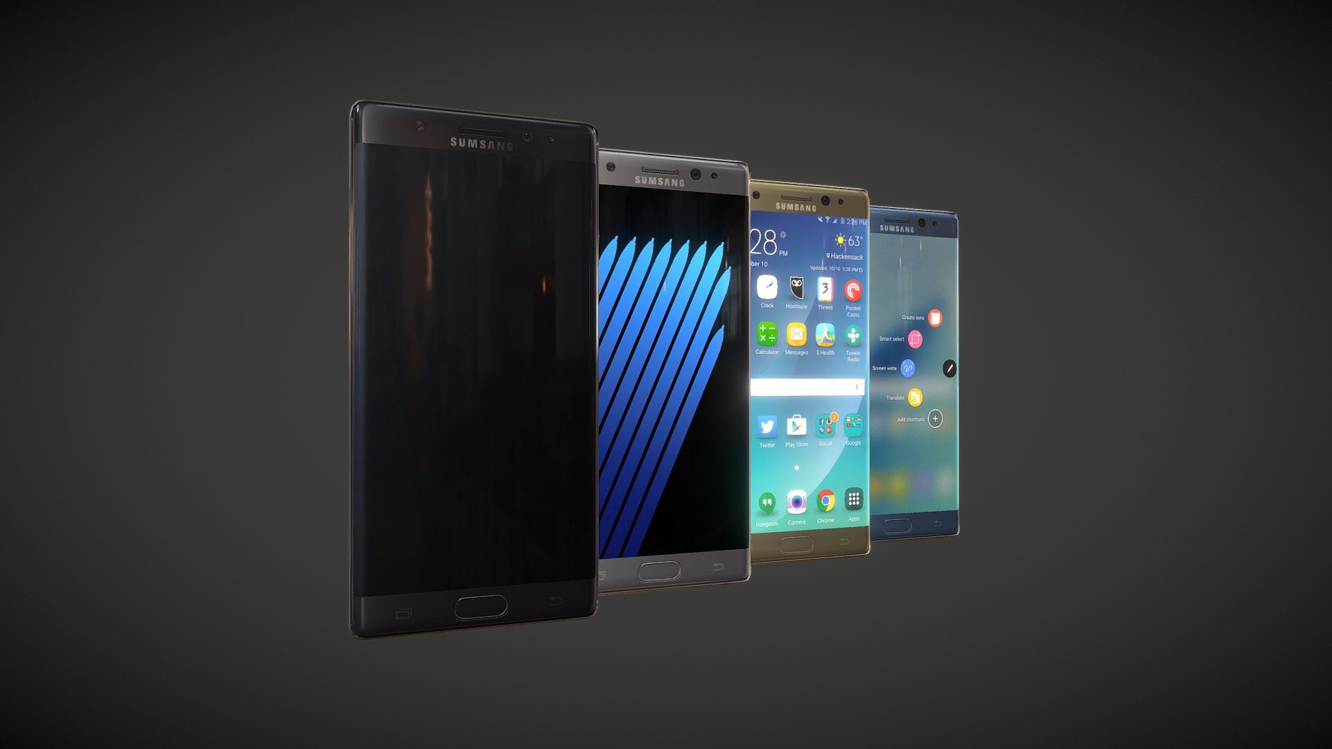 Smartphones Note7 - 3D model by DMS (@falaserioem) [dc2bdd4] - Sketchfab