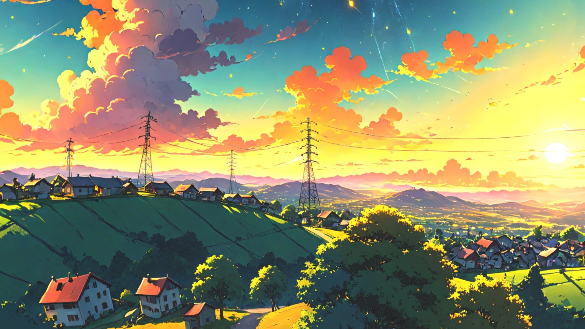 HDRI Vibrant Anime Skybox Panorama V - Buy Royalty Free 3D model by ...