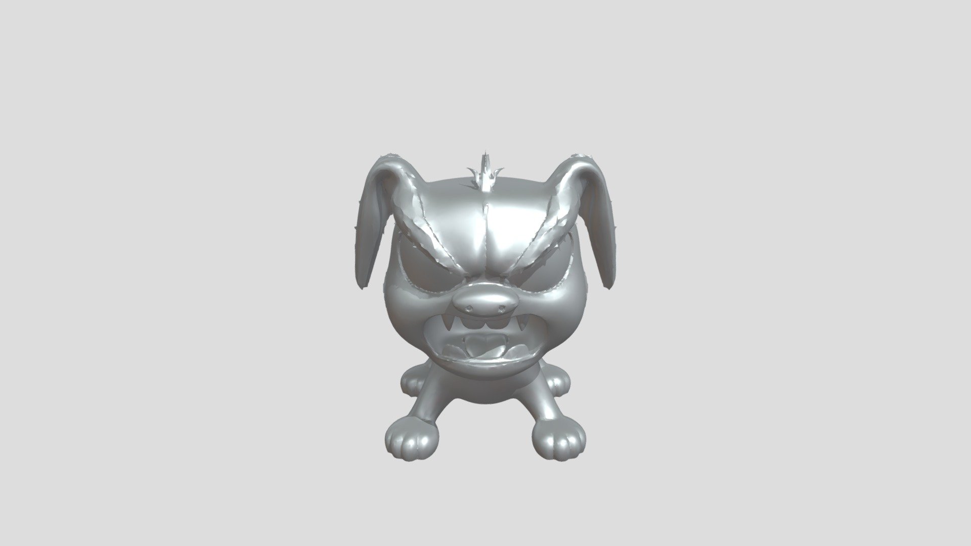 angry cartoon dog - 3D model by jodotodesign [dc2c7f7] - Sketchfab