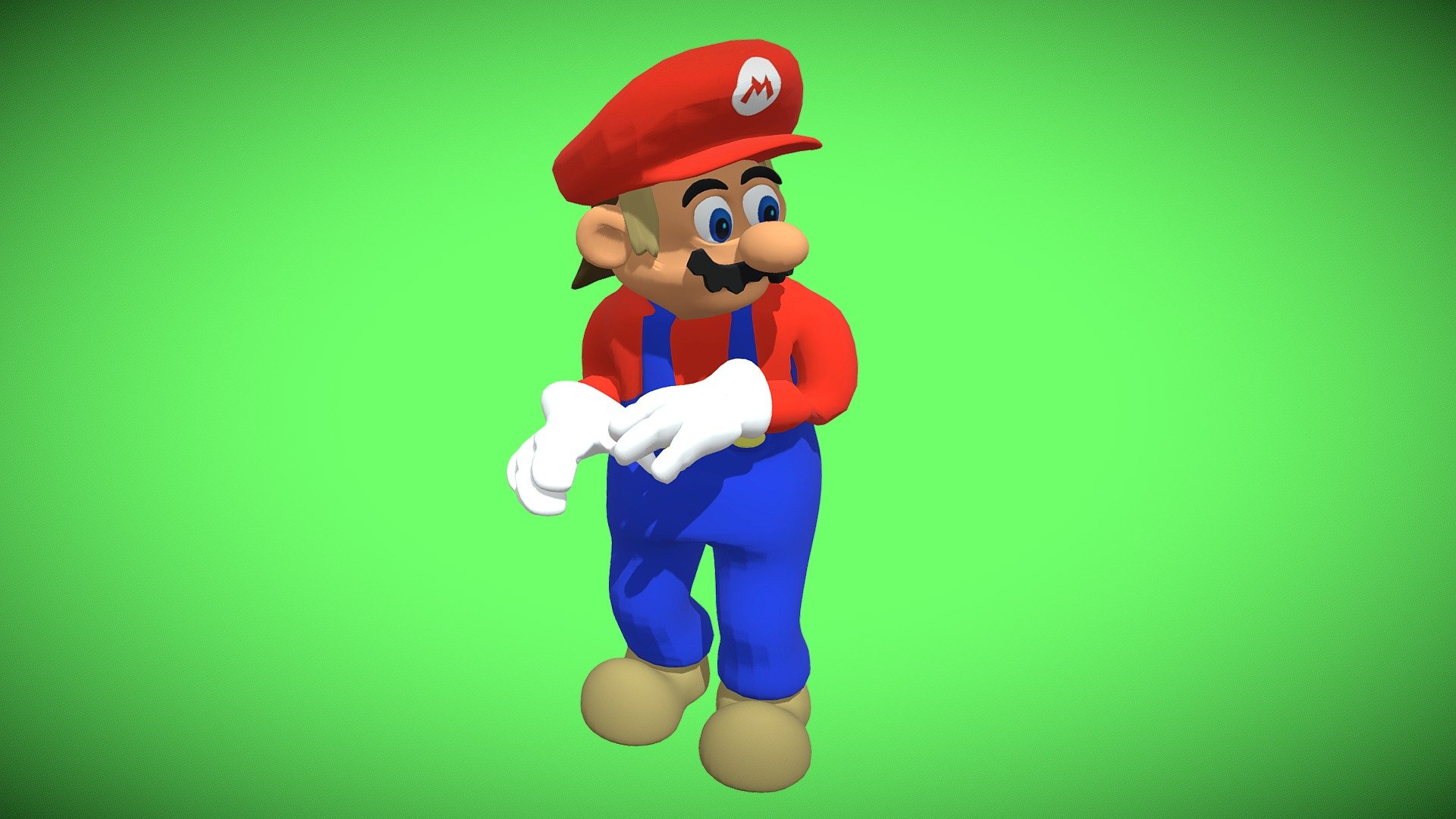 Super Mario Brother Nervously Looks Around - Download Free 3D model by ...