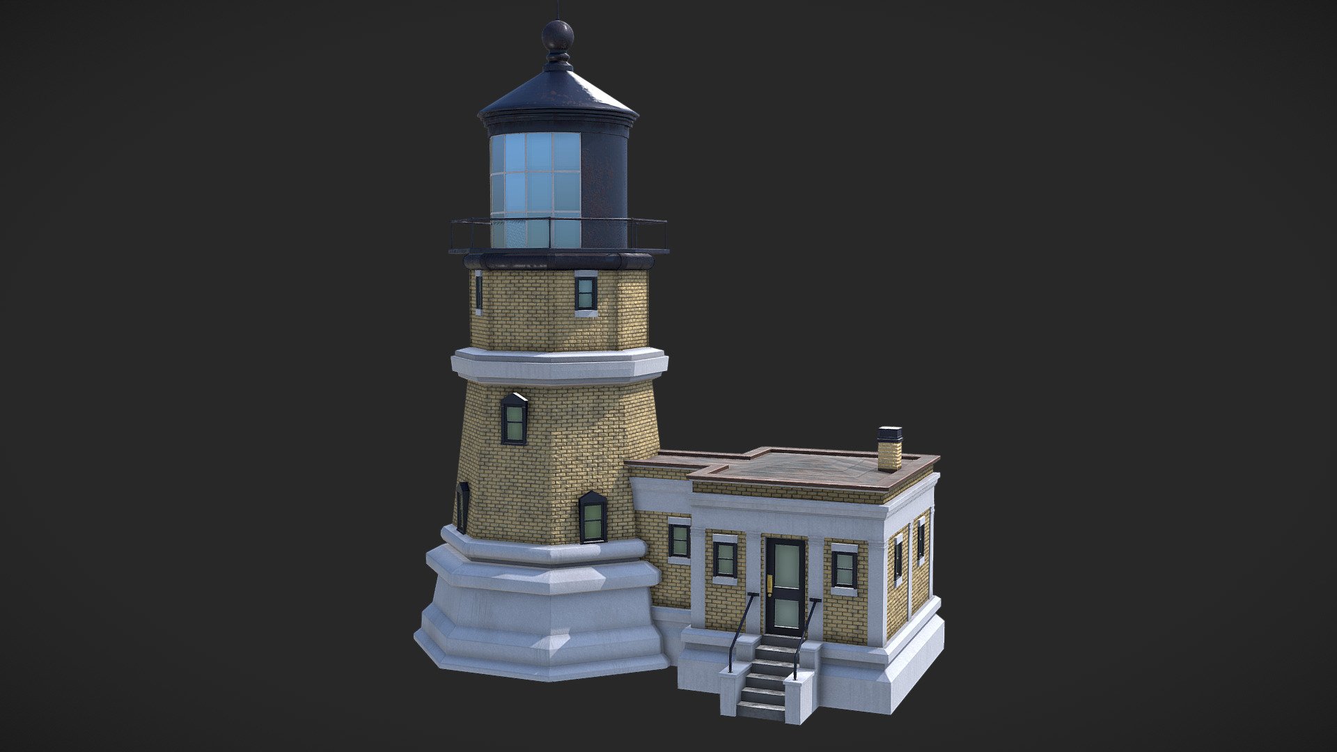 Split Rock Lighthouse - 3D model by DilutedEgo [dc31133] - Sketchfab