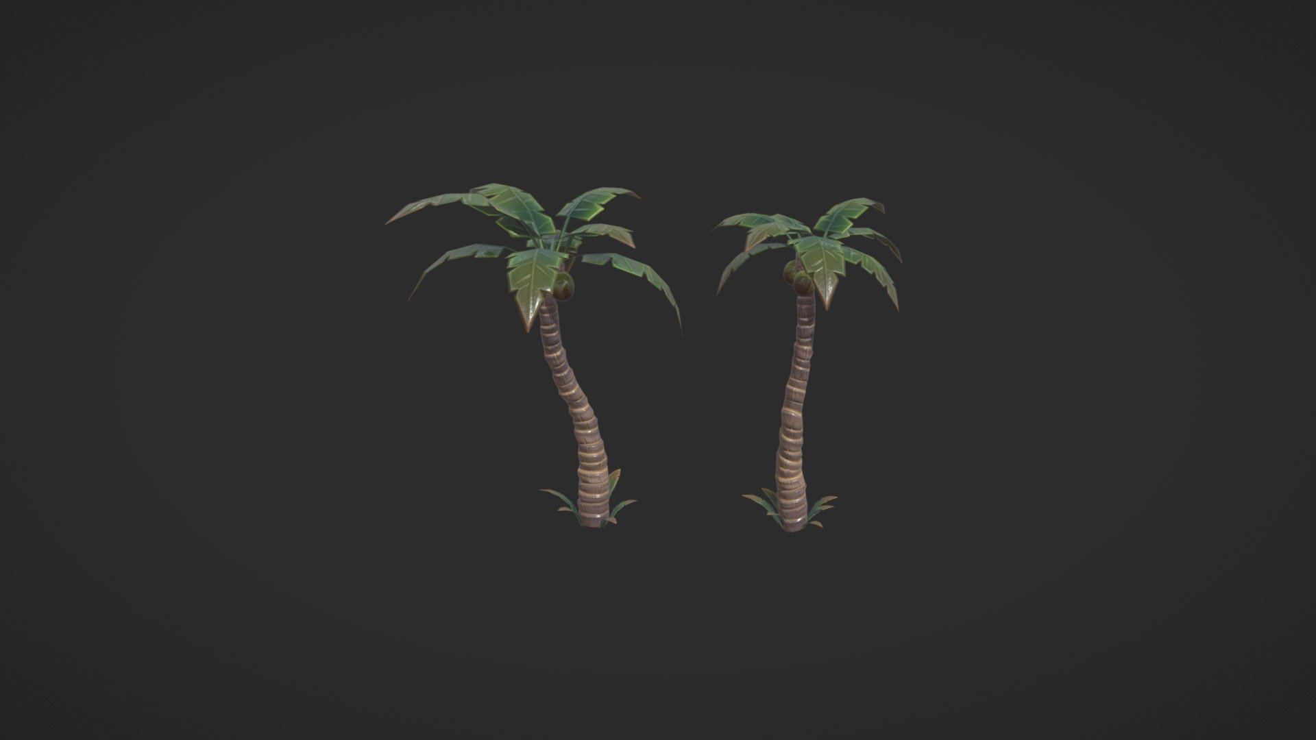 Plam Plam Trees - 3D model by ranawhisker [dc3157c] - Sketchfab