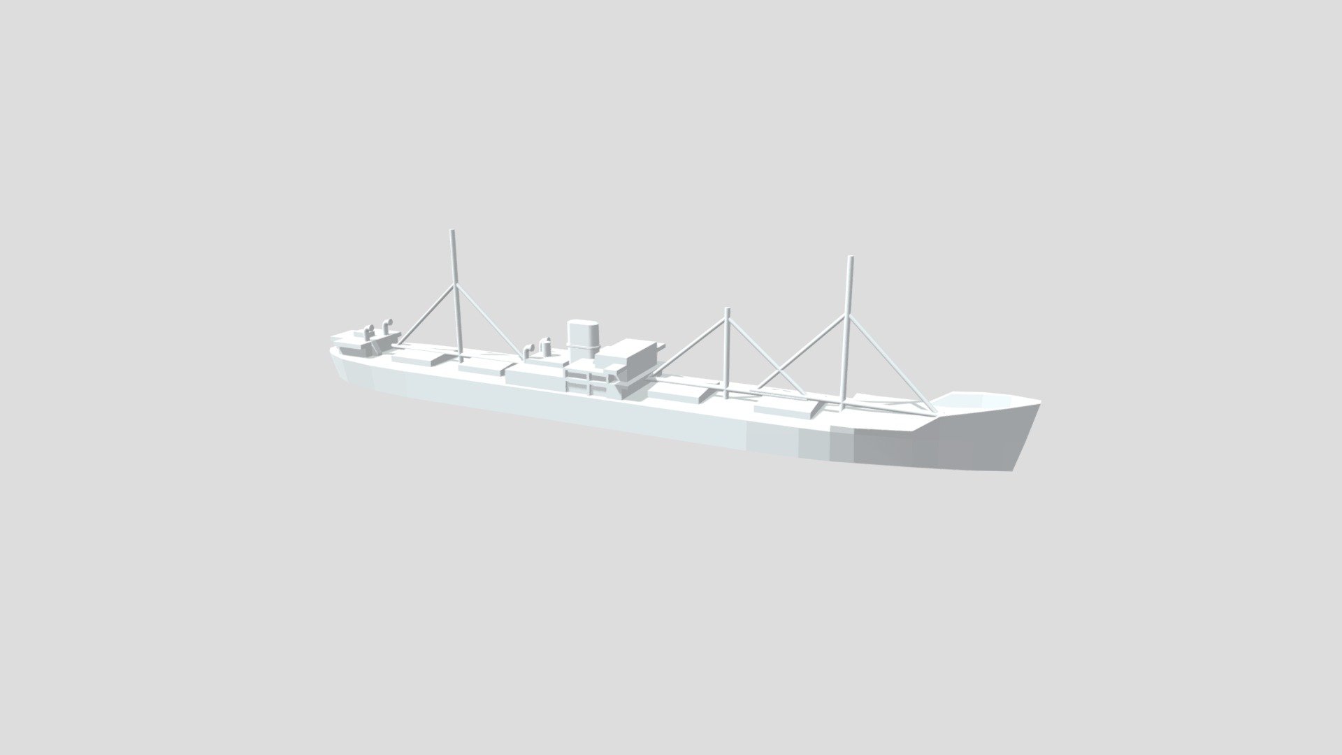 British Freighter- Model for 1/4000 printing - 3D model by KTKloss ...