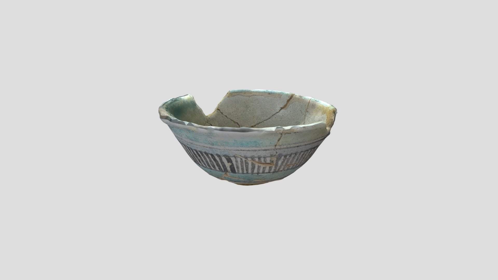 Чаша. Kosa. Bowl XVII-XVIII centuries.. - 3D model by Bukhara_Museum_3D ...
