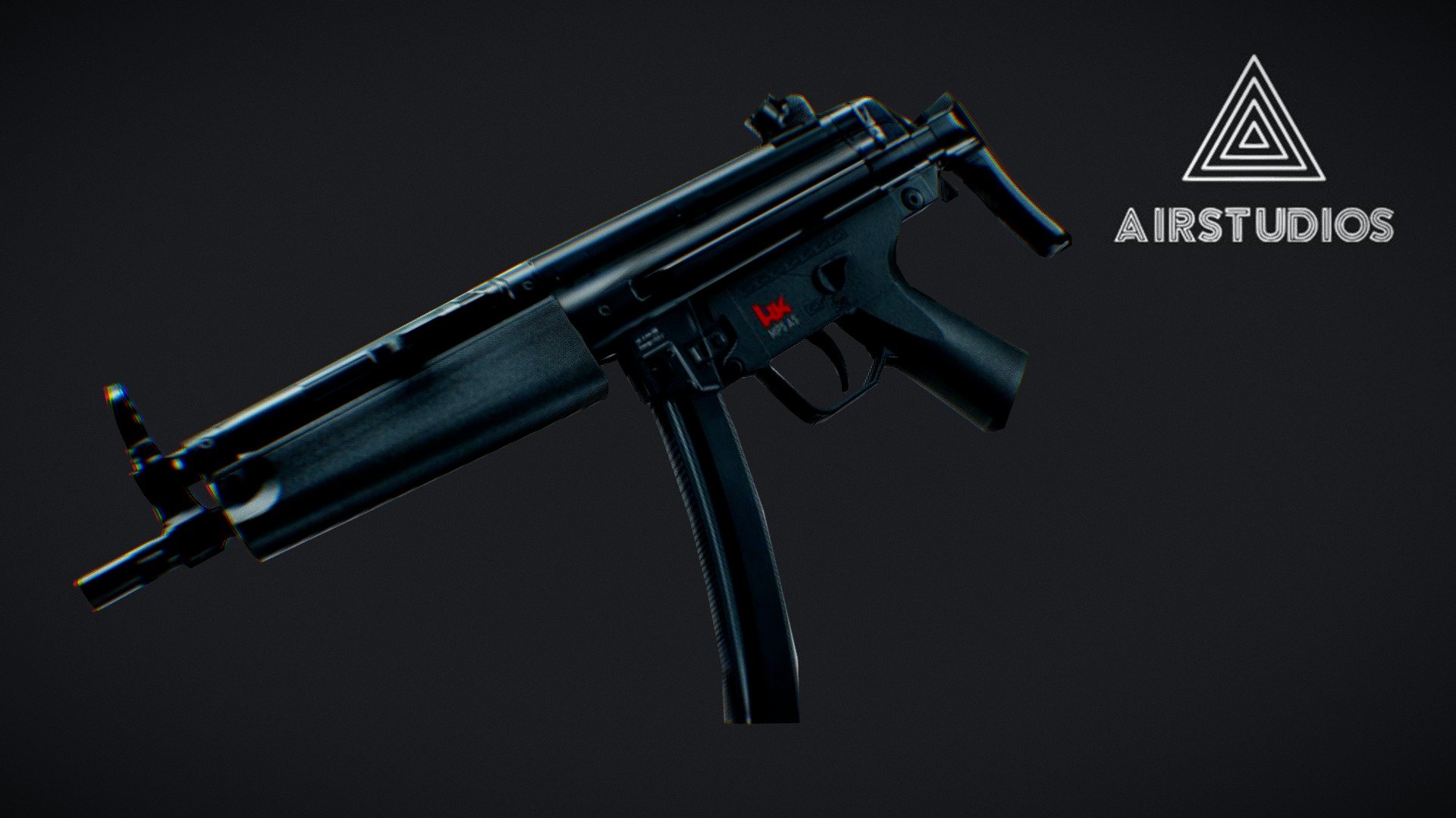 Low Poly MP5 Gun - Buy Royalty Free 3D model by AirStudios ...