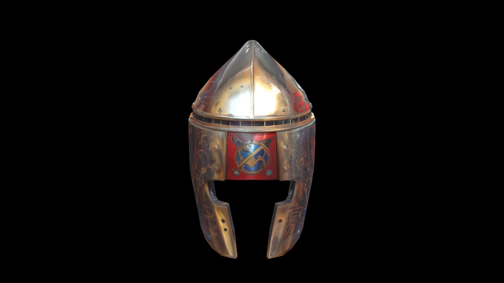 Meshy Helmet Fantasy Gilded Griffin Helm - Download Free 3D model by klrxyz [dc34df1] - Sketchfab