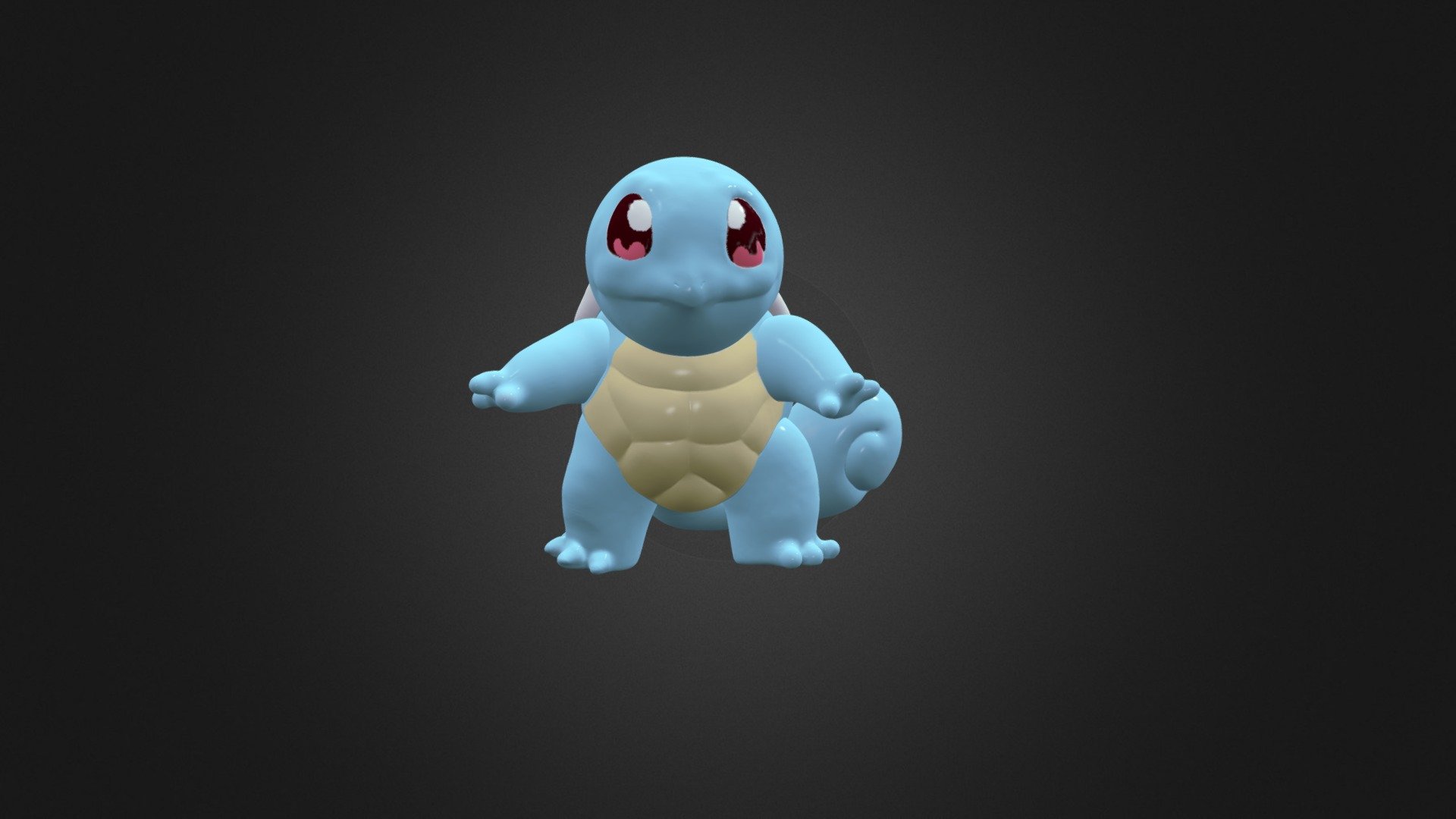 Finished Squirtle - 3D model by Bruno Mattos (@brunomattos) [dc3678d ...