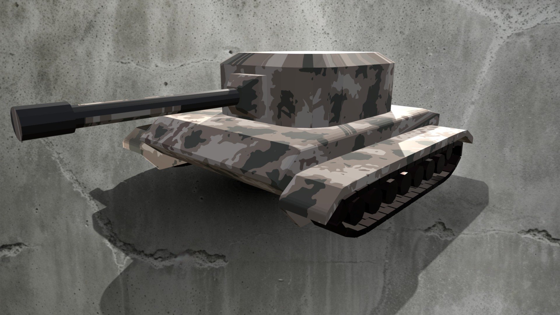 Low poly Military Tank - Download Free 3D model by martiangold [dc37095 ...
