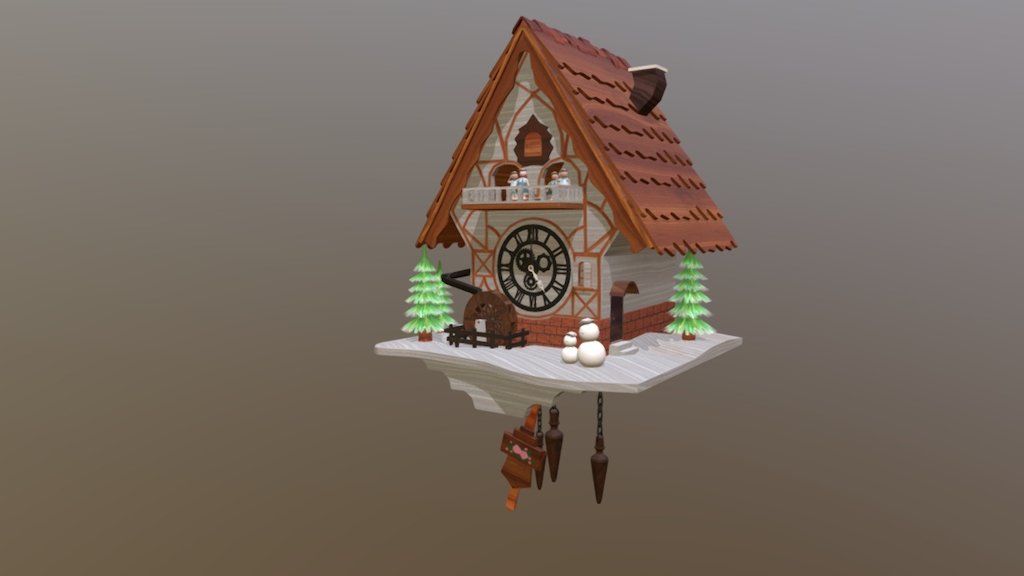 cuckoo clock - 3D model by tinani99 [dc376e7] - Sketchfab