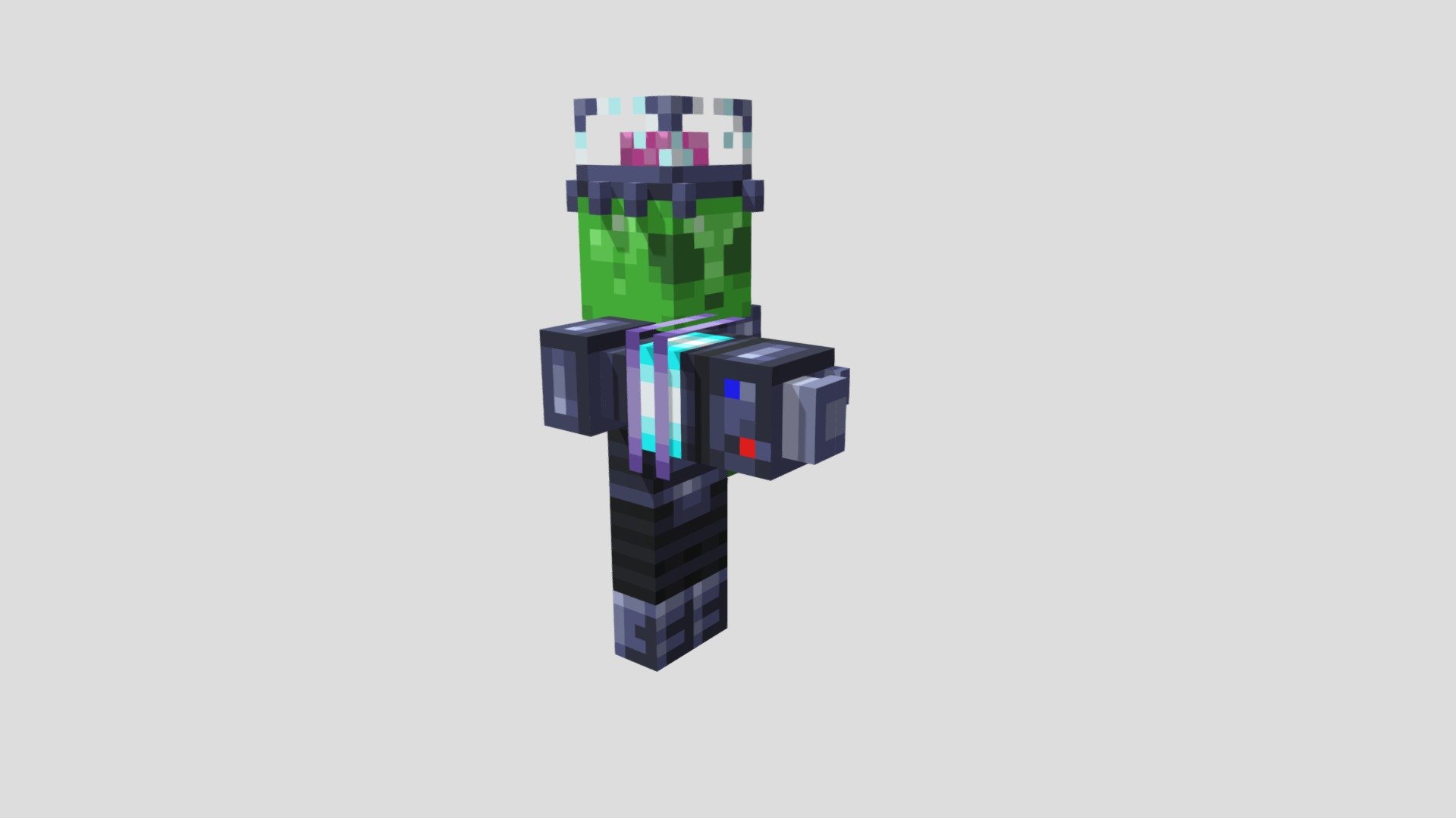 Zombie-Tron (MC Zombie Remake) - 3D model by ShadalK [dc38b3f] - Sketchfab