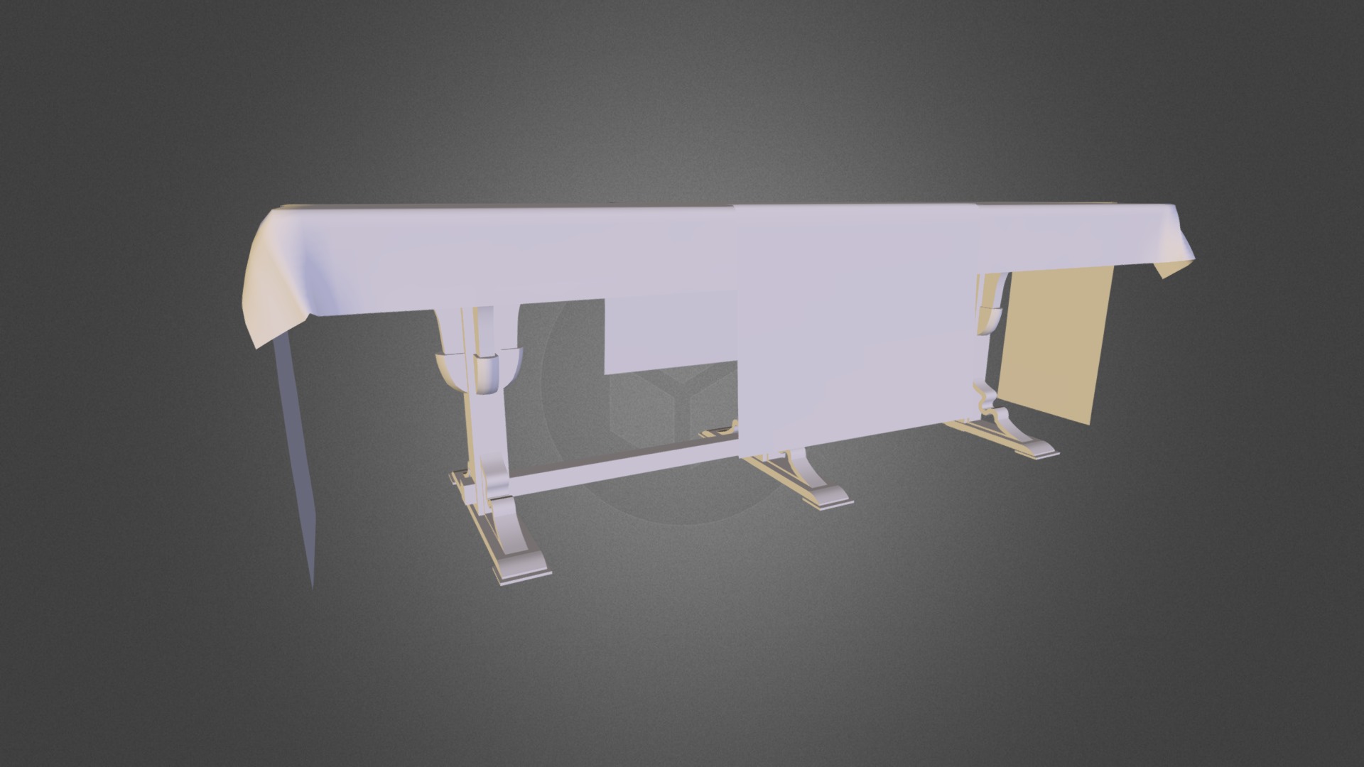 Table 2 with cloth - Download Free 3D model by Constantin Iosef ...