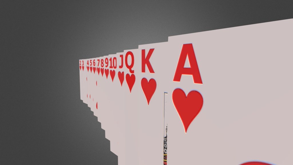 Cards of Hearts - 3D model by Fabio Malta (@fabiomalta) [dc39f15 ...