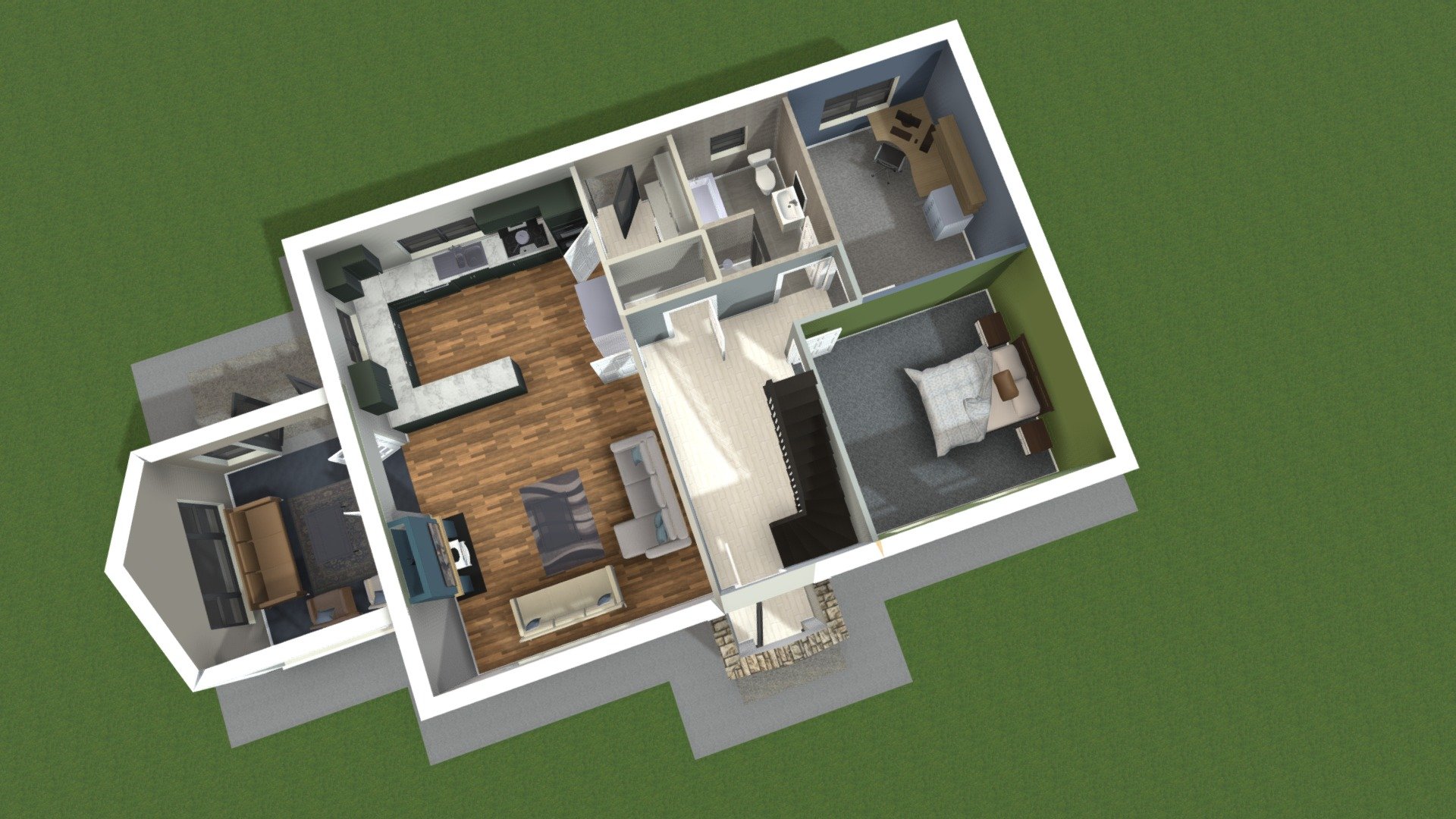 Legnahoorey - Ground Floor Plan - 3D model by Virtual Teic (@dyb) [dc3ae4c] - Sketchfab