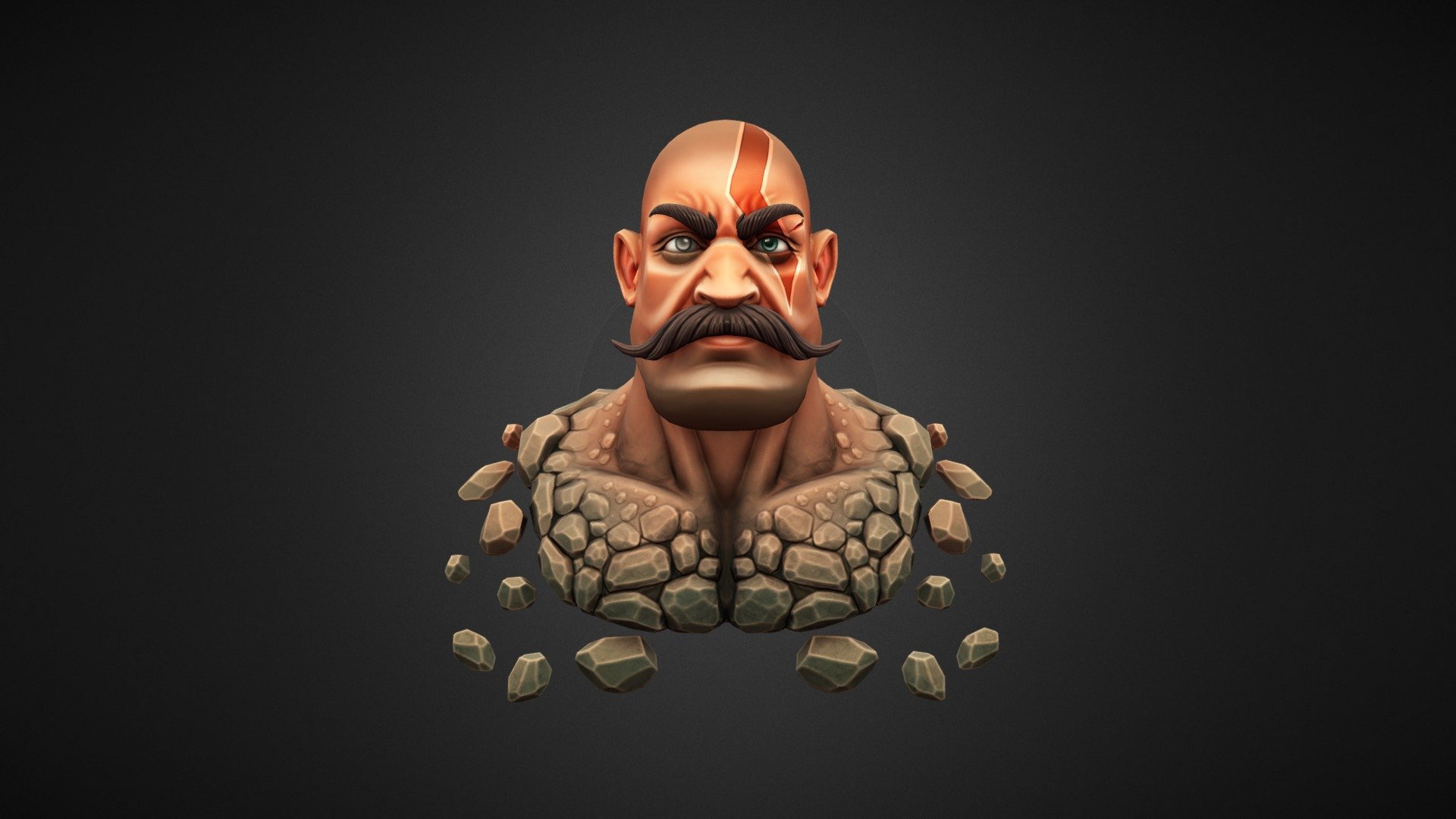 stylized_head - 3D model by anilkumar [dc3bc1e] - Sketchfab