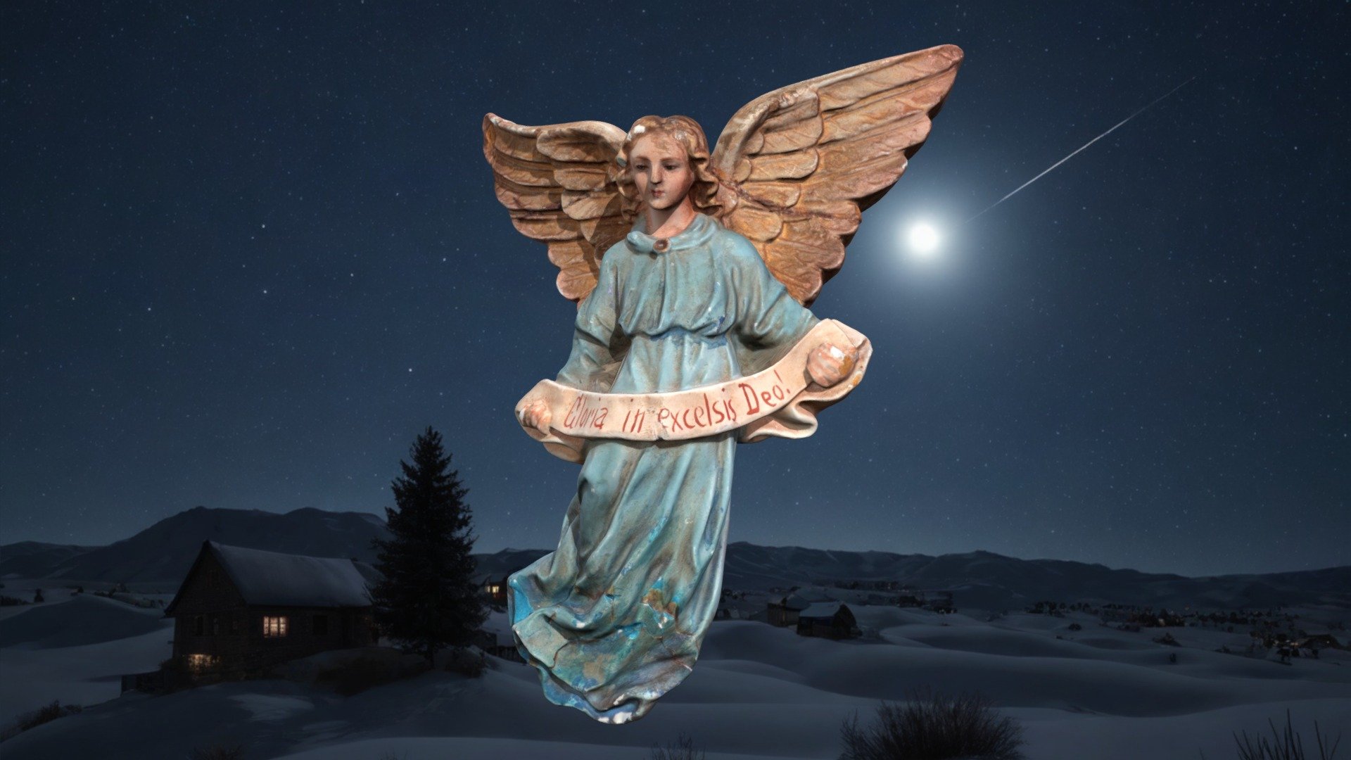 Vintag Nativity figures - Angel - 3D model by Kai Christmann (@kai_am ...