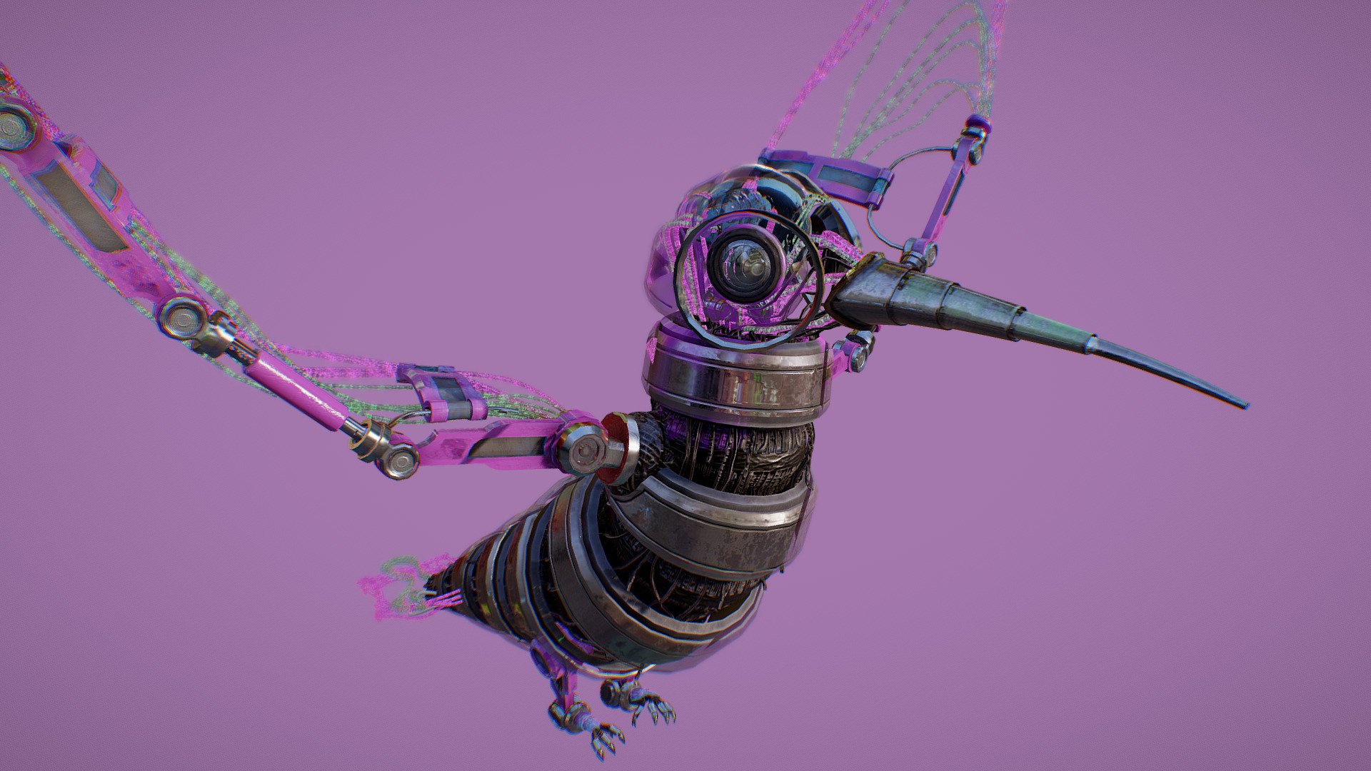 Hummingbird mech - 3D model by Tom Breuer (@fableandcraft) [dc3d31e ...