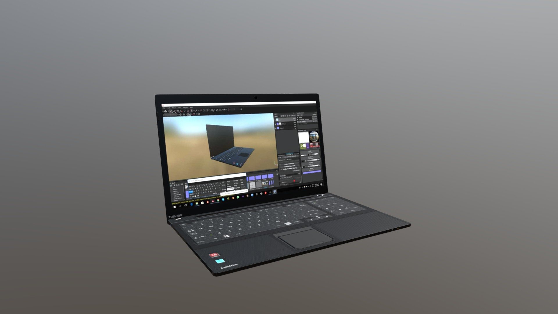 LAPTOP - Download Free 3D model by VISIONNEW [dc3daa4] - Sketchfab