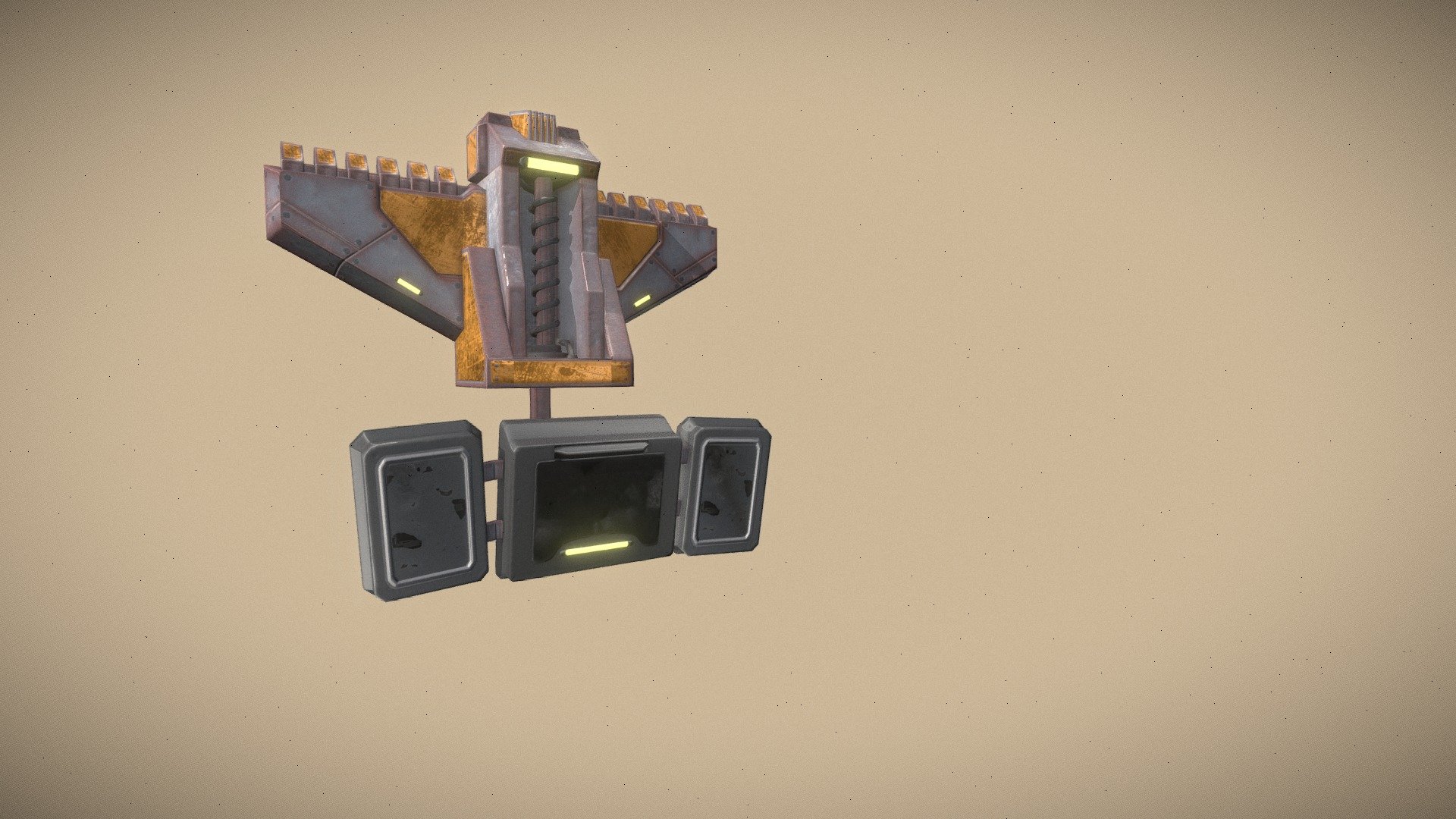 Rusty Sci Fi Computer System - Download Free 3D model by jlam97 ...