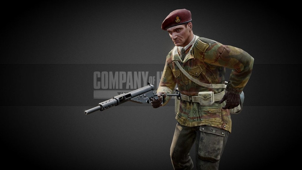 (ANIM) COH2: The British Forces - Officer Firing - 3D model by Company of Heroes ...