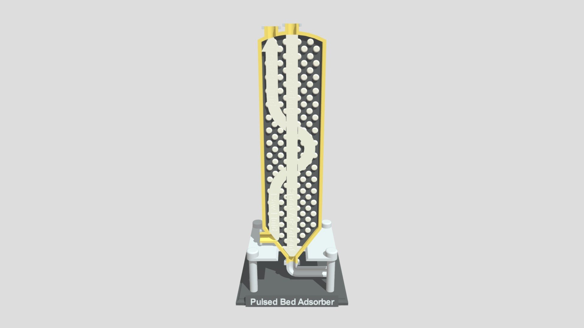 3D Printed Pulsed Bed Adsorber - 3D model by Zach Peever (@zpeever ...