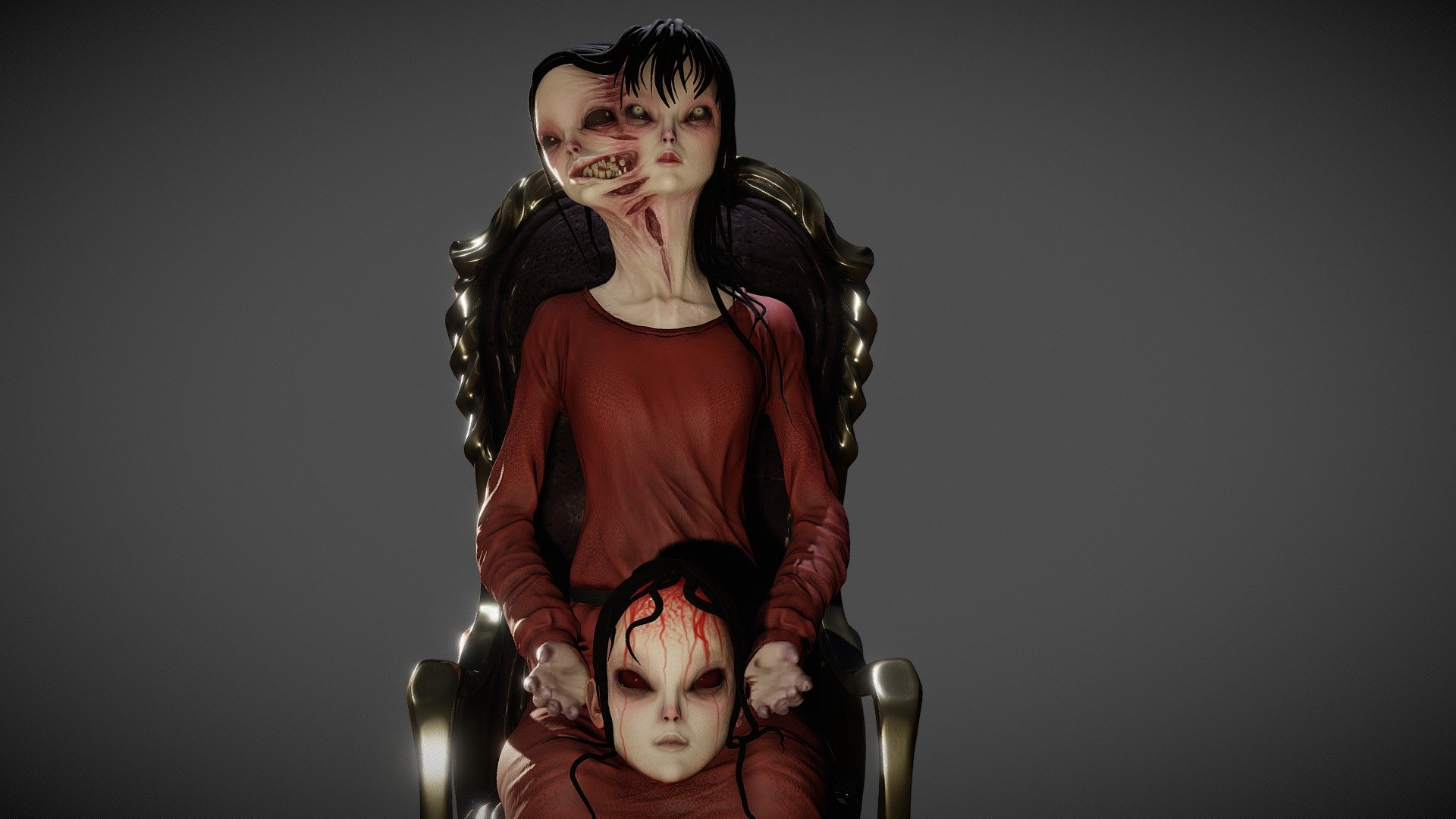 Tomie Fanart - 3D model by OddJorge [dc3f182] - Sketchfab