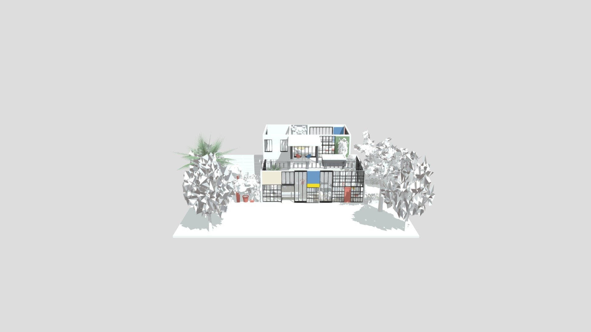 EAMES HOUSE - Download Free 3D model by Home Design 3D (@homedesign3d ...