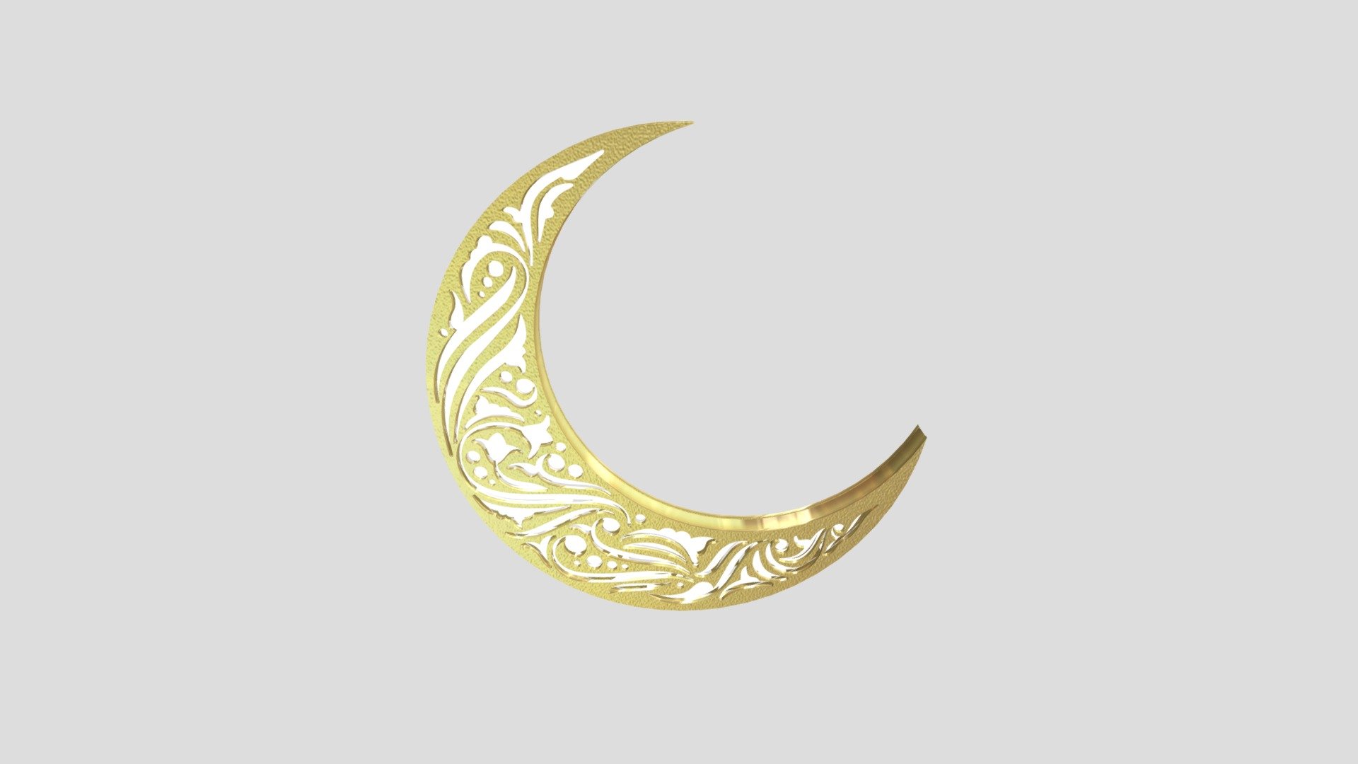 3D Crescent - 3D model by alwathiqwb [dc406f0] - Sketchfab