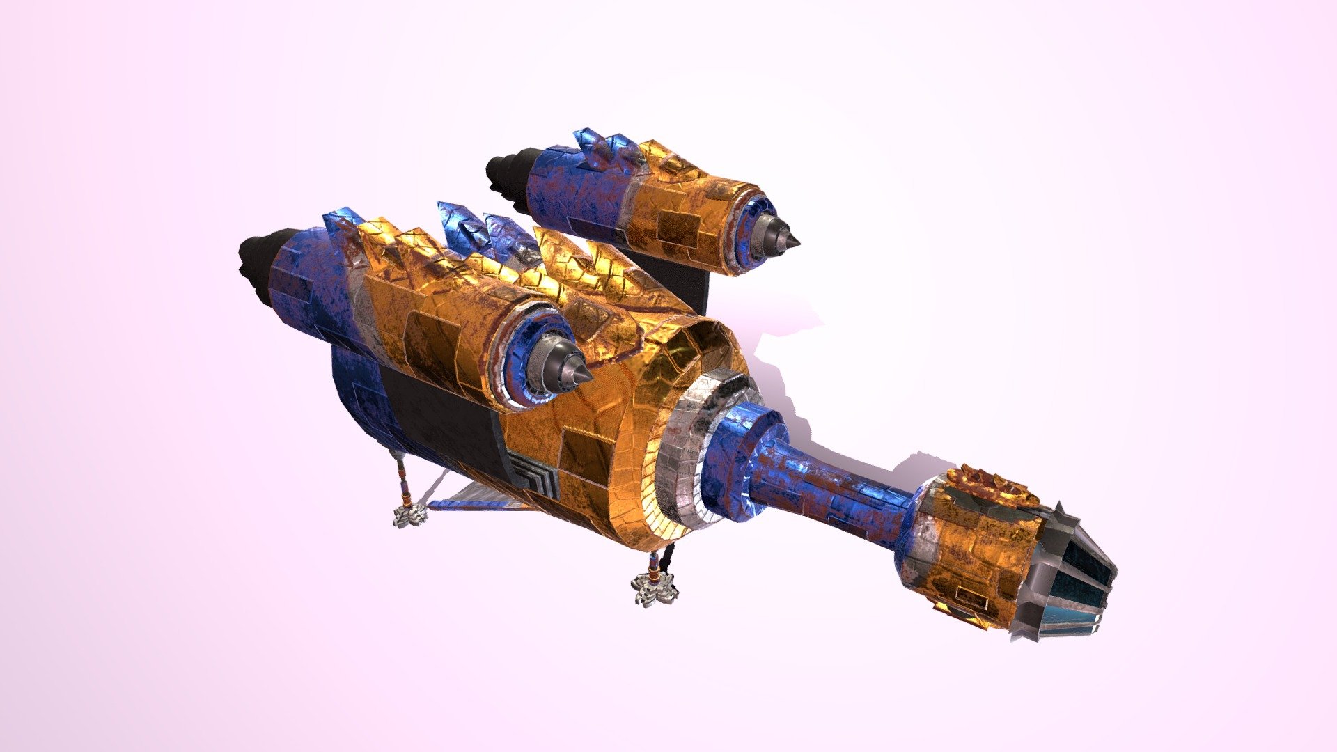 Spaceship Final - 3D model by shekorla [dc44596] - Sketchfab
