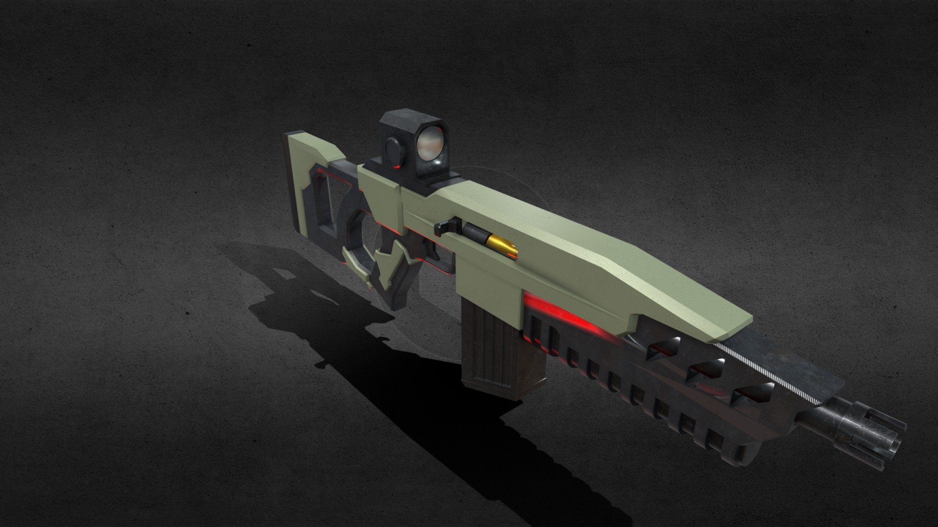R65 Assault Rifle Textured - Download Free 3D model by Bryan Christian ...