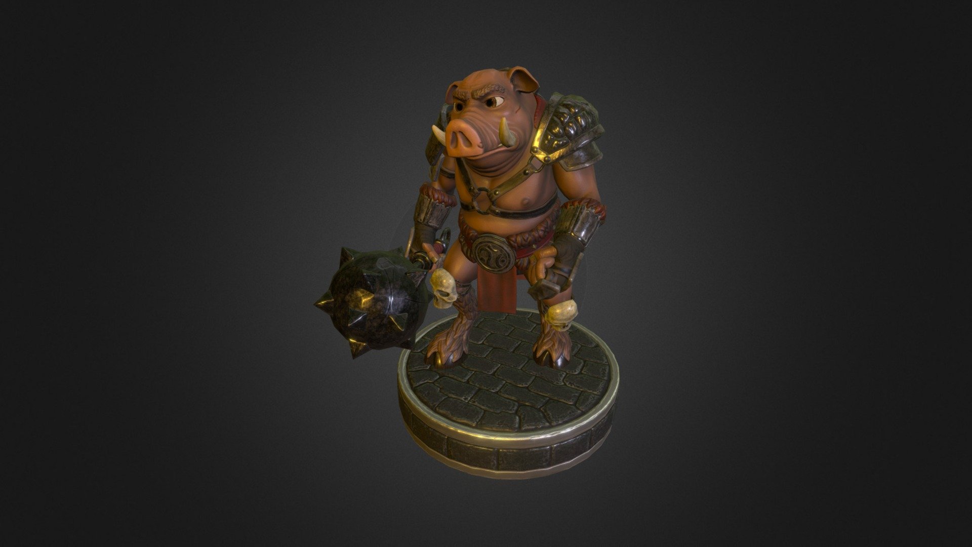 Warrior Boar - 3D model by Finkarik [dc4af09] - Sketchfab