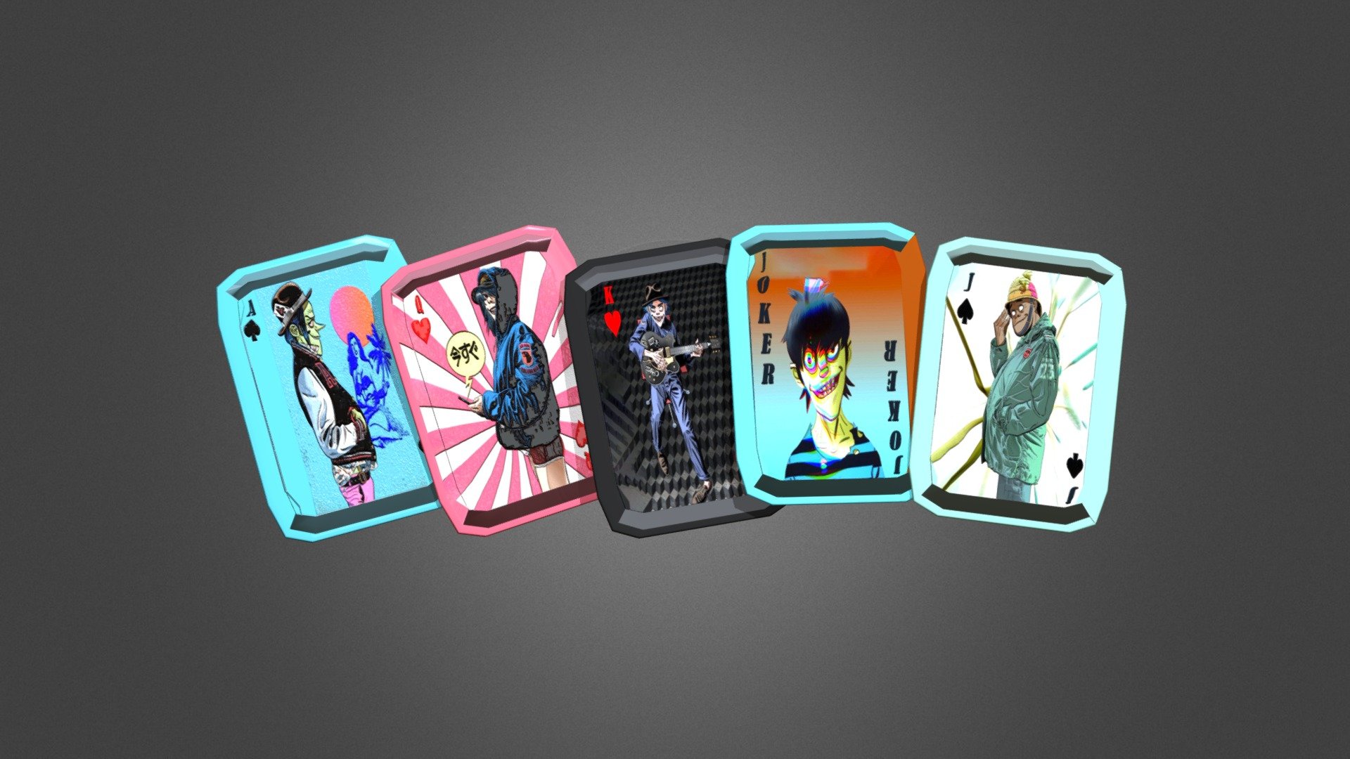 Music Card Deck - 3D model by AlexiaCarmona [dc4b2f9] - Sketchfab