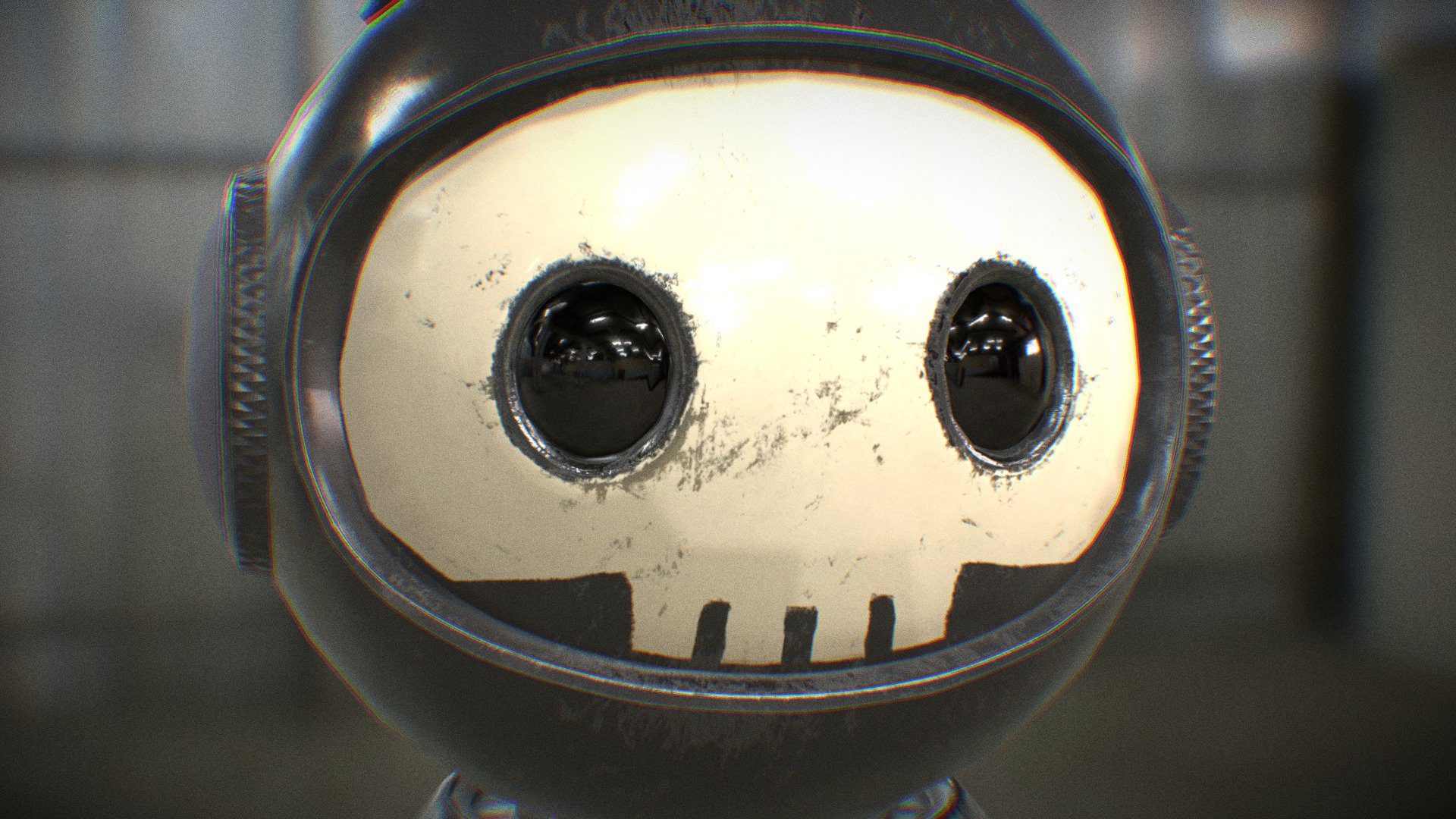 Cute Skull Robot, Retrobot App Mascot - Buy Royalty Free 3D model by ...