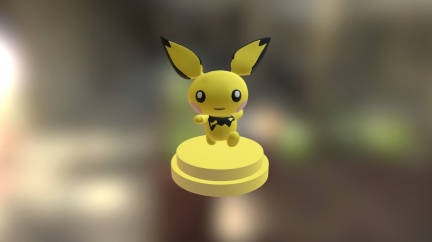 Pichu2 - 3D model by Pamela.Garcia [dc515dc] - Sketchfab