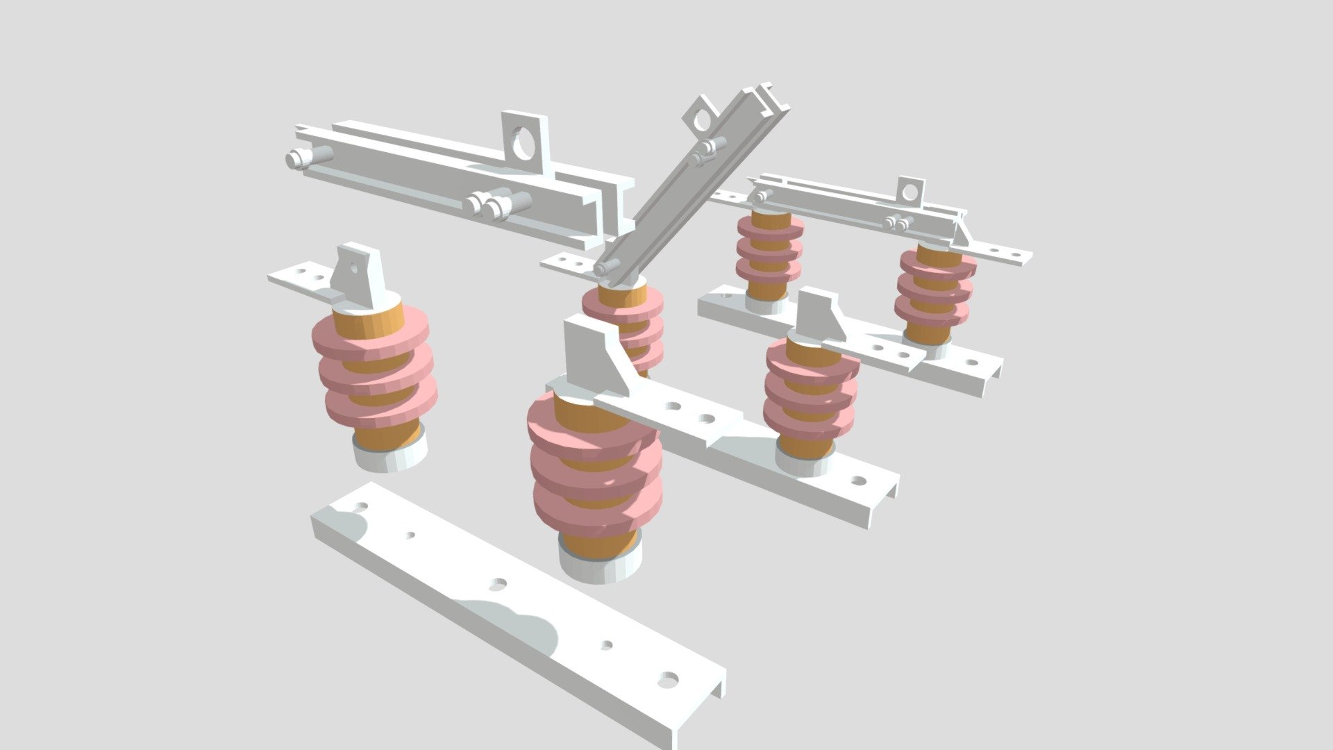 隔离刀闸-Isolation knife gate - 3D model by MrdT (@mrdt.club) [dc539a0 ...
