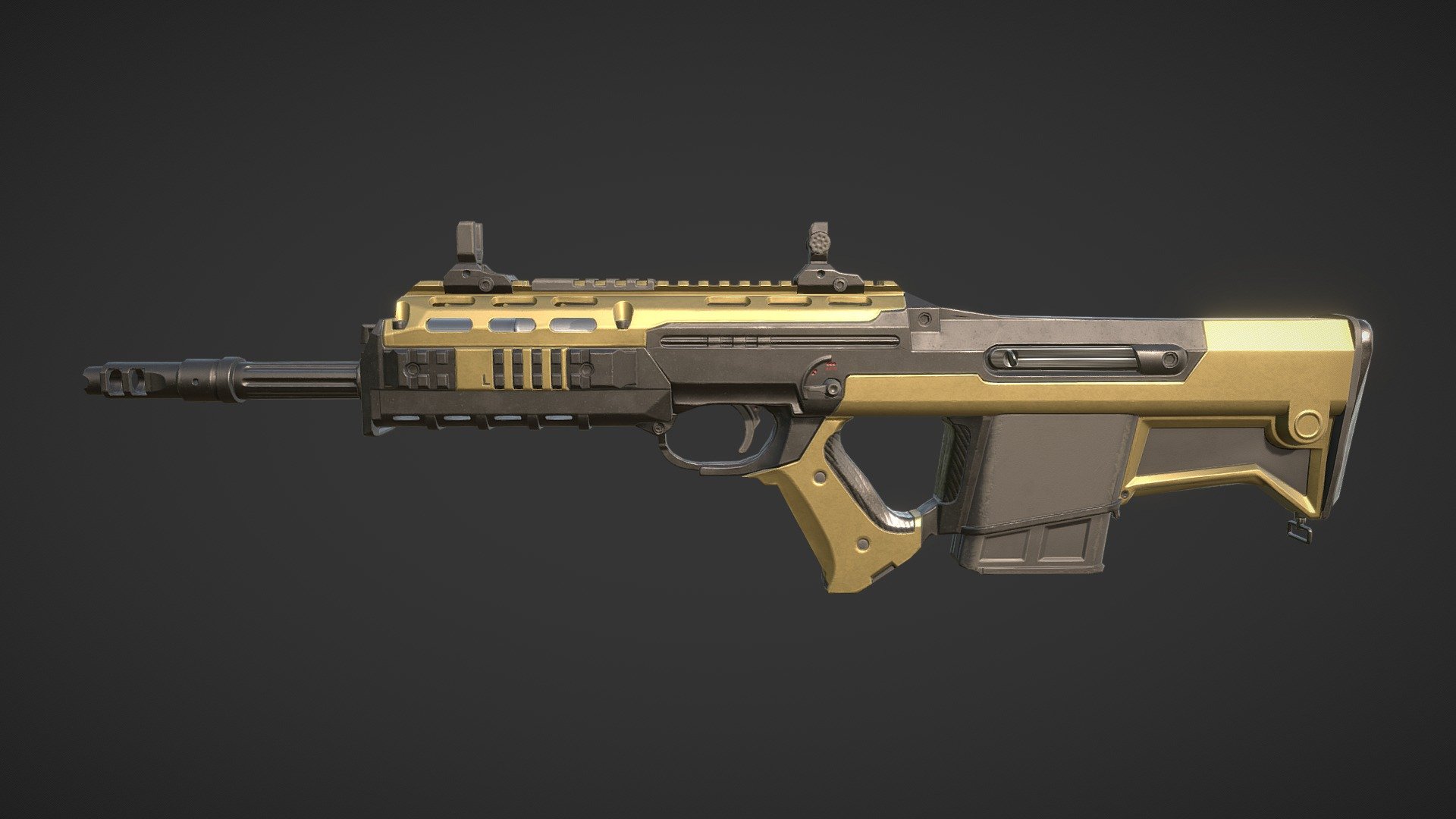 assault rifle - 3D model by unry [dc57965] - Sketchfab