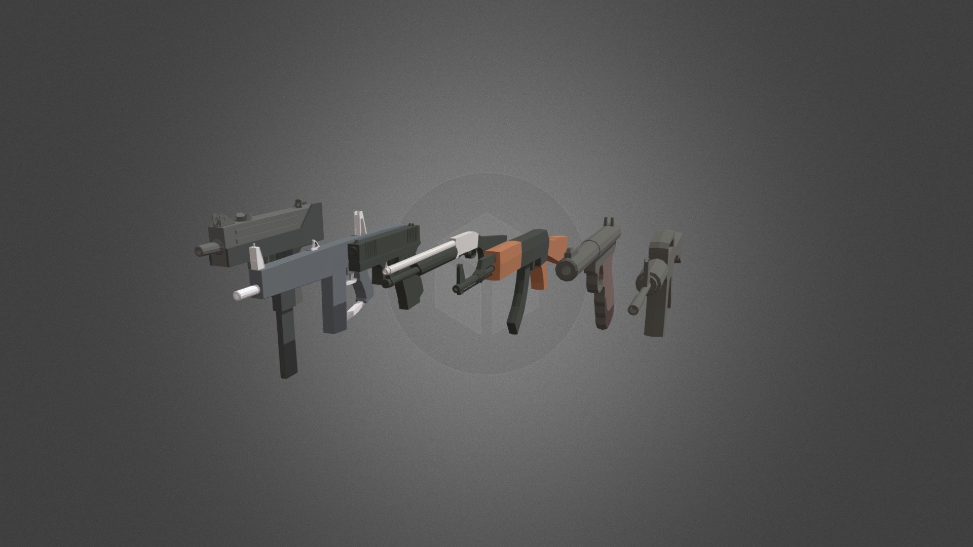Guns of Sketchfab - Download Free 3D model by Vitor_Lira [dc5858a ...
