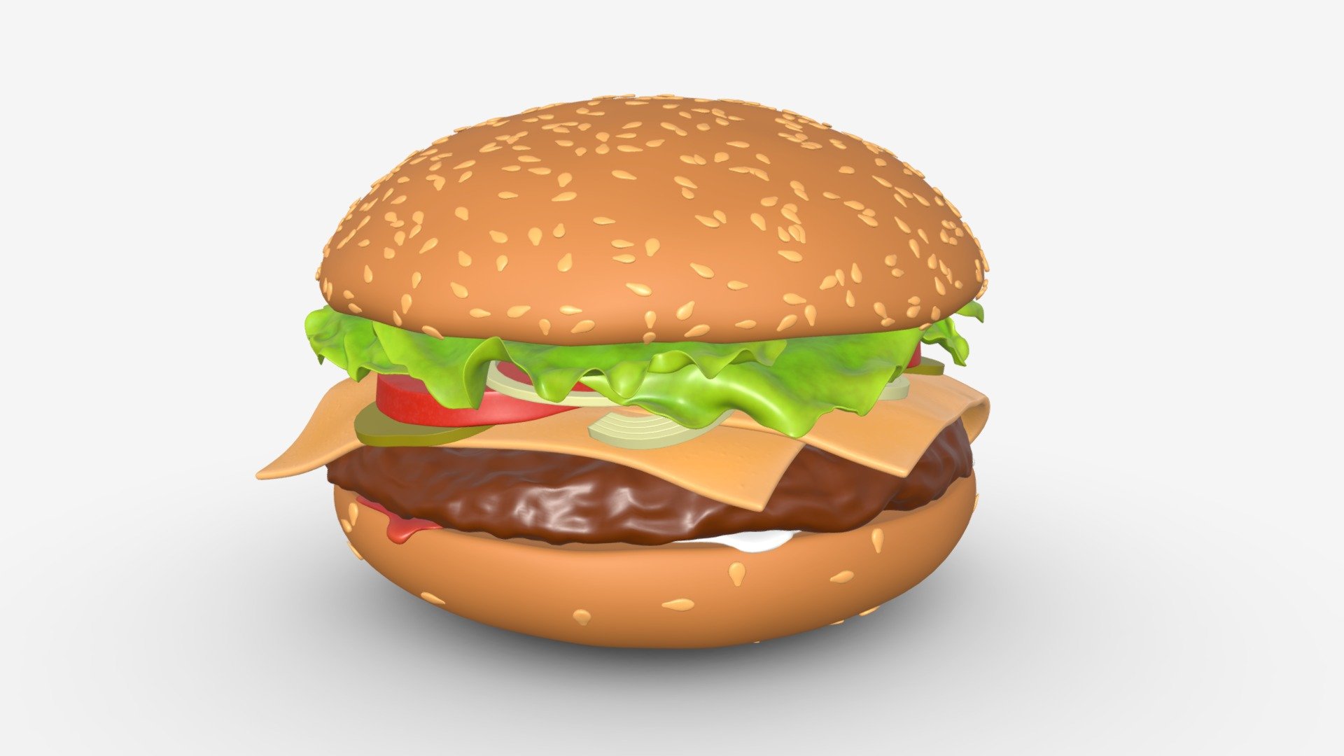 Cheeseburger stylized - Buy Royalty Free 3D model by HQ3DMOD ...