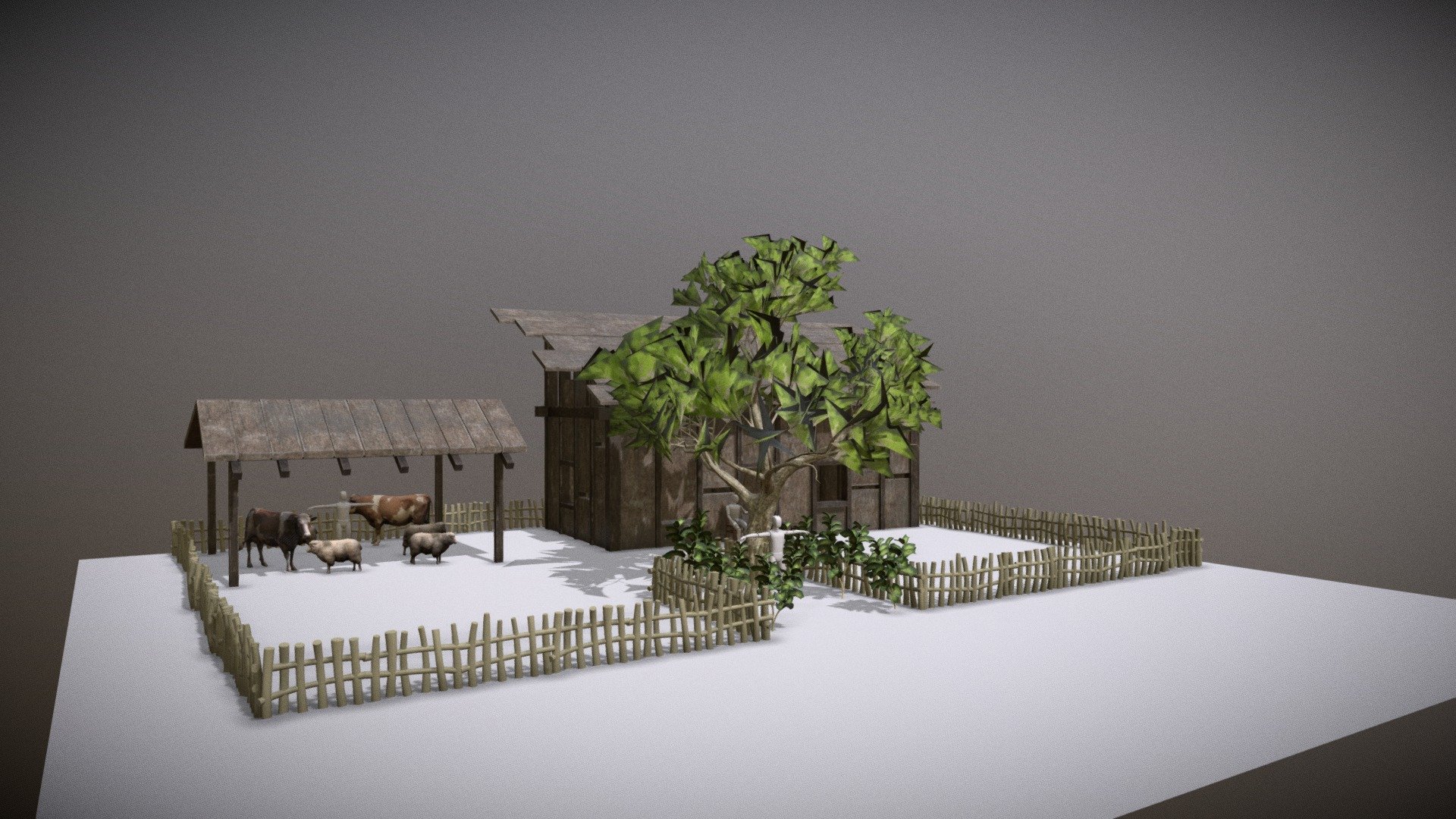 Farm - 3D model by satishgoda [dc591f1] - Sketchfab