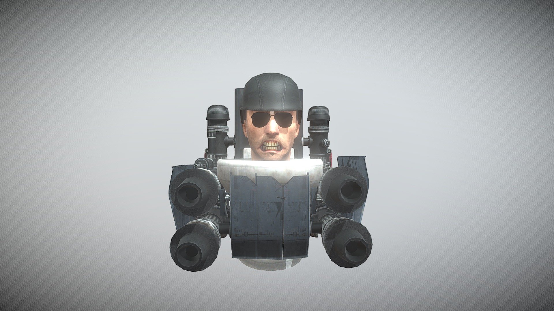 armored_laser_toilet - 3D model by Tonyzidong [dc595bd] - Sketchfab