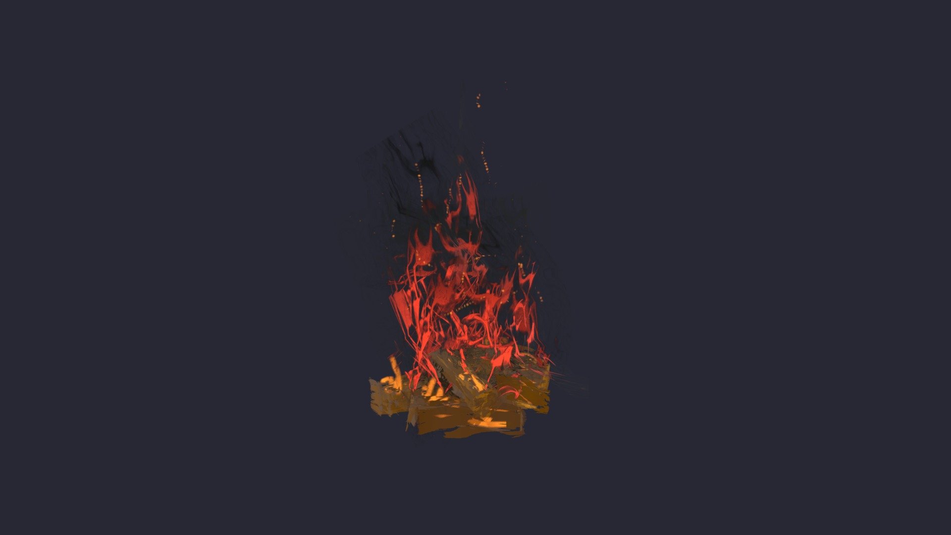 Fire - Download Free 3D model by quasar3322 [dc5b868] - Sketchfab