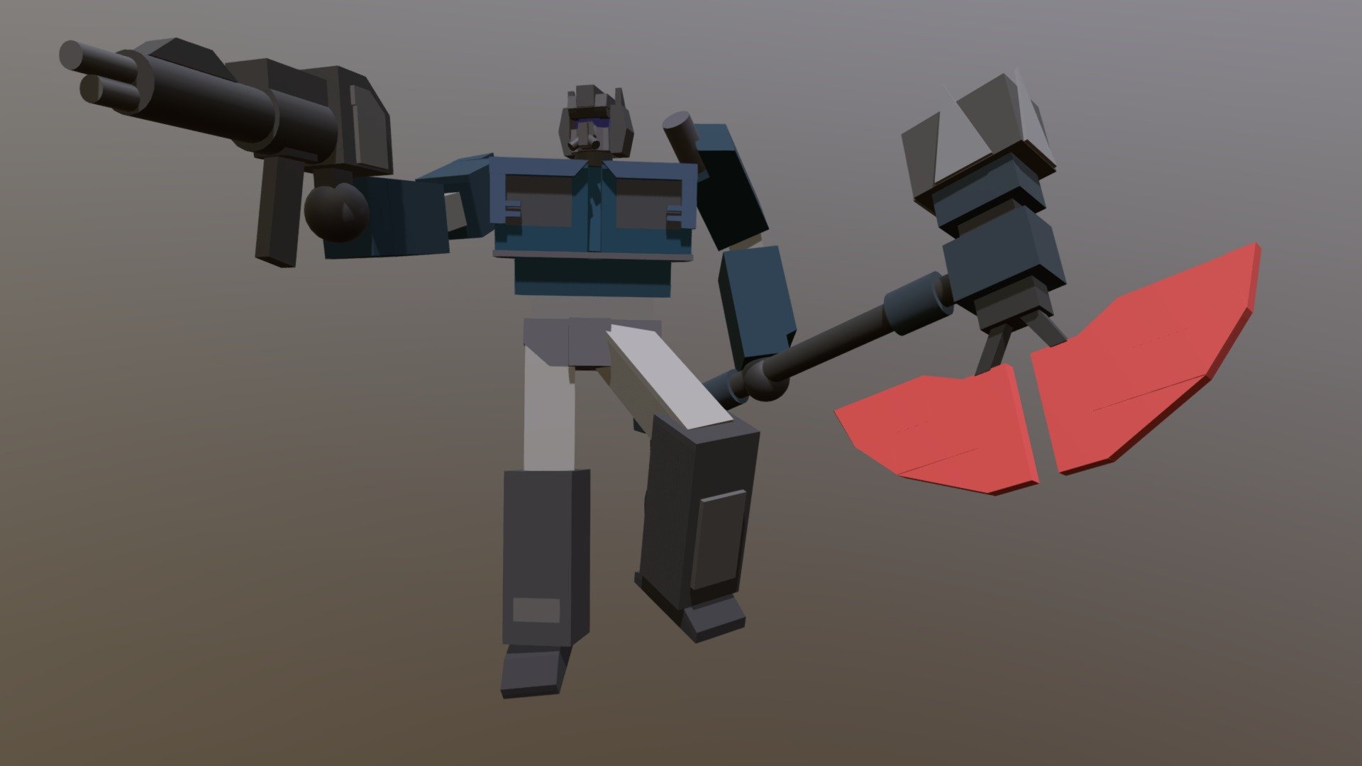 Autobot Pose - 3D model by agustinm [dc5c137] - Sketchfab