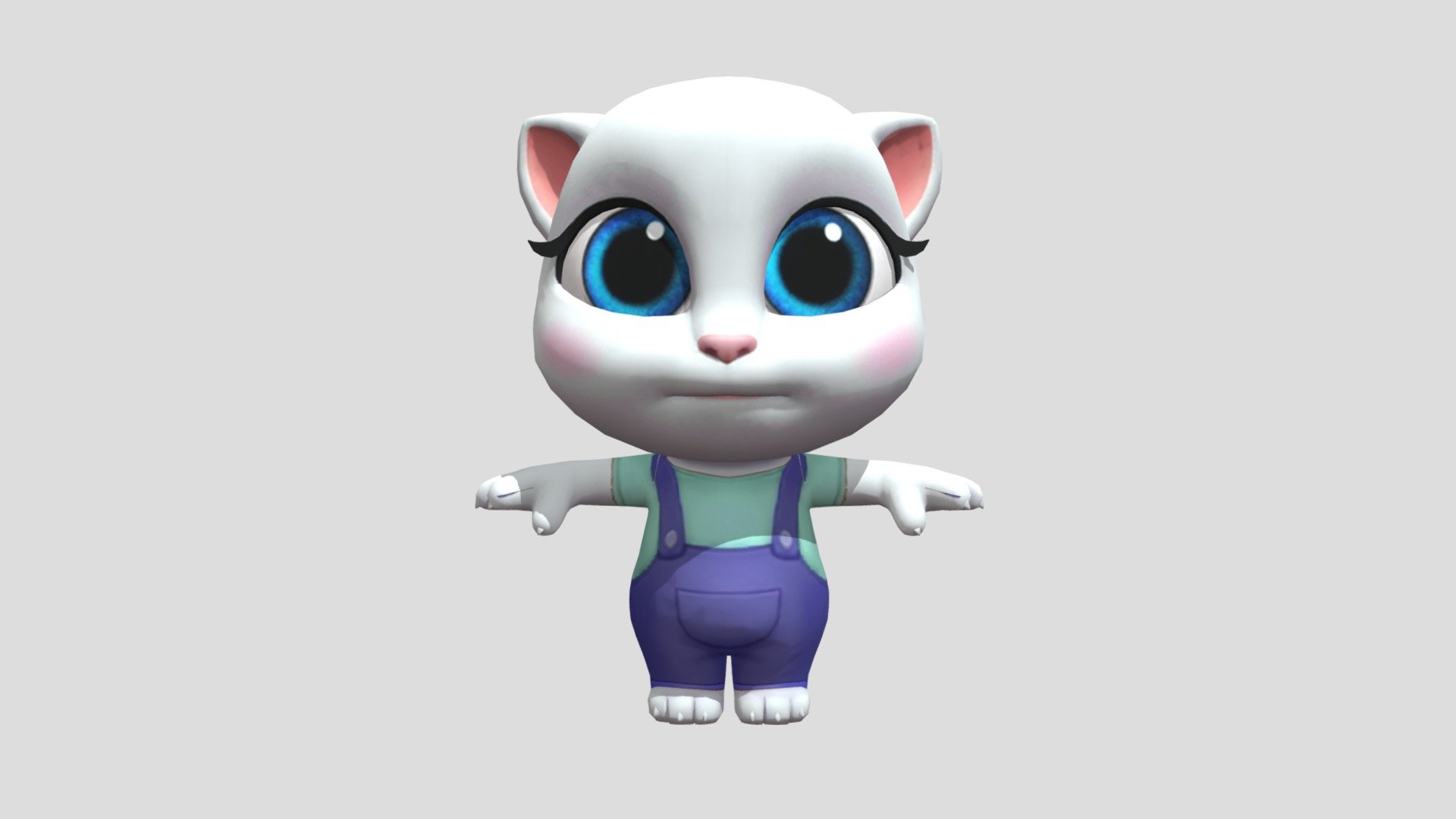 Tom Friends: Talking Angela Farmer Outfit - Download Free 3D model by ...
