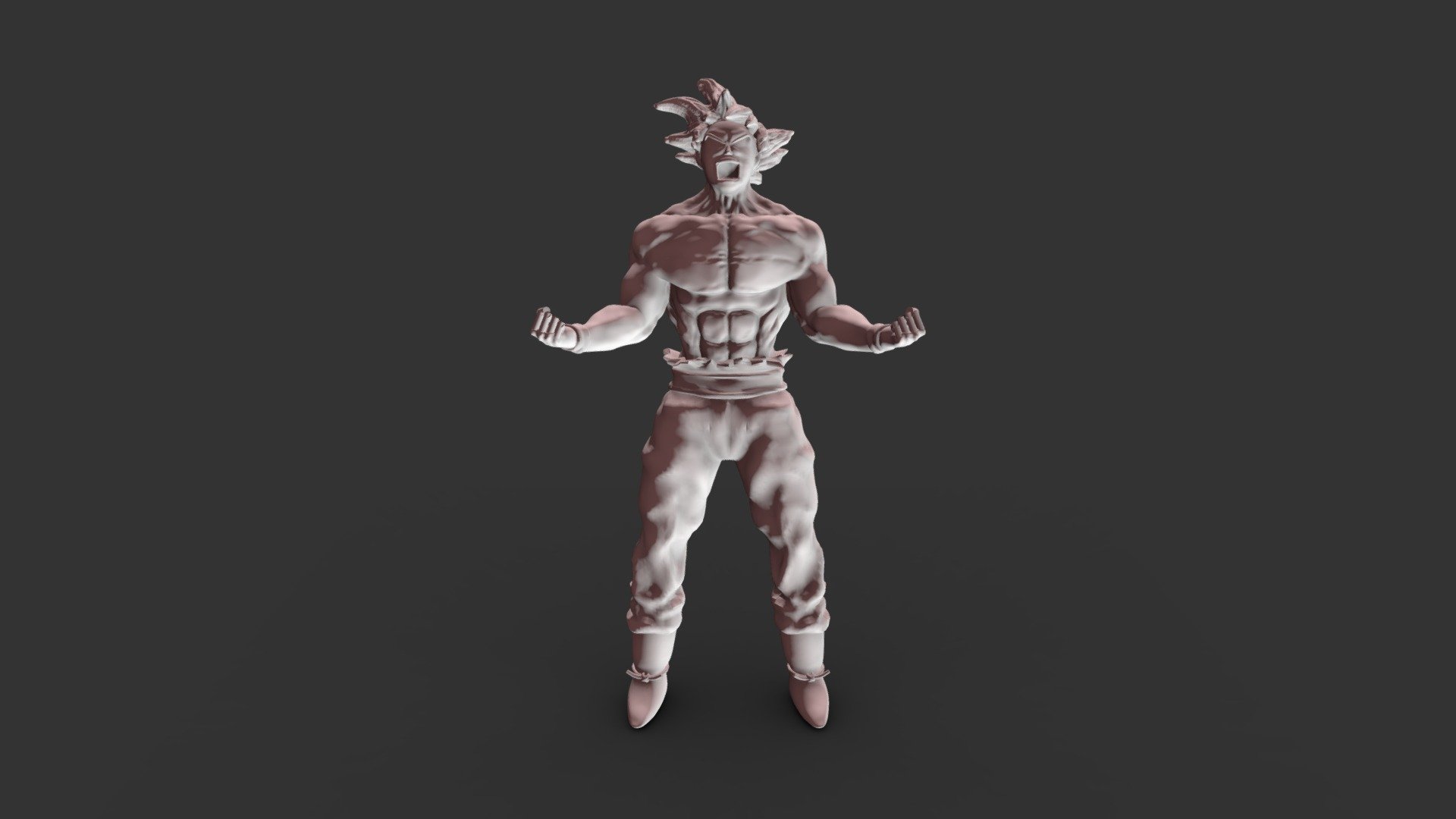 Kaioken Goku (WIP) - Download Free 3D model by David Libreros (@Buzz.fk ...