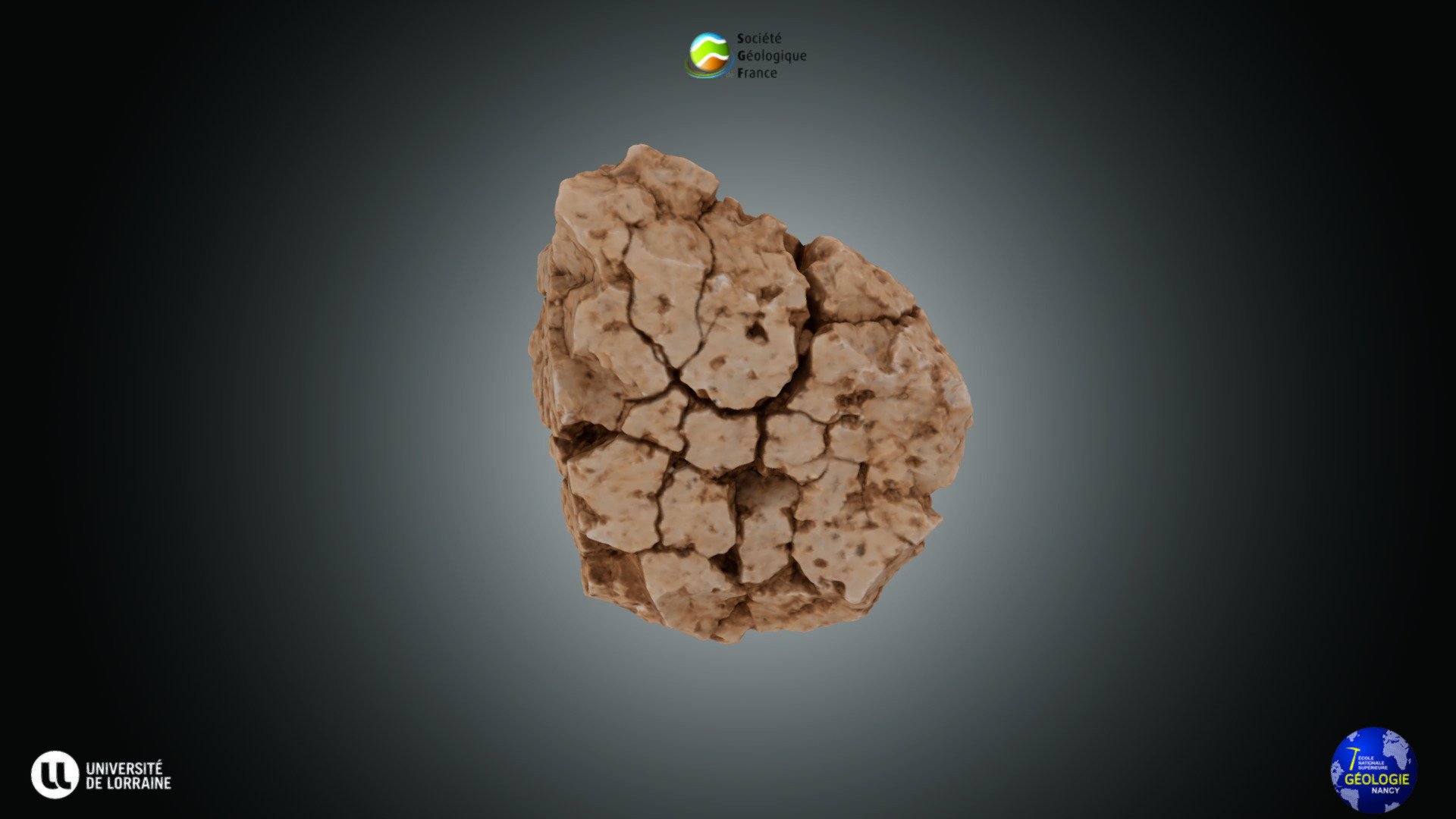 Roche - Trachyte en croûte de pain - Download Free 3D model by Société ...