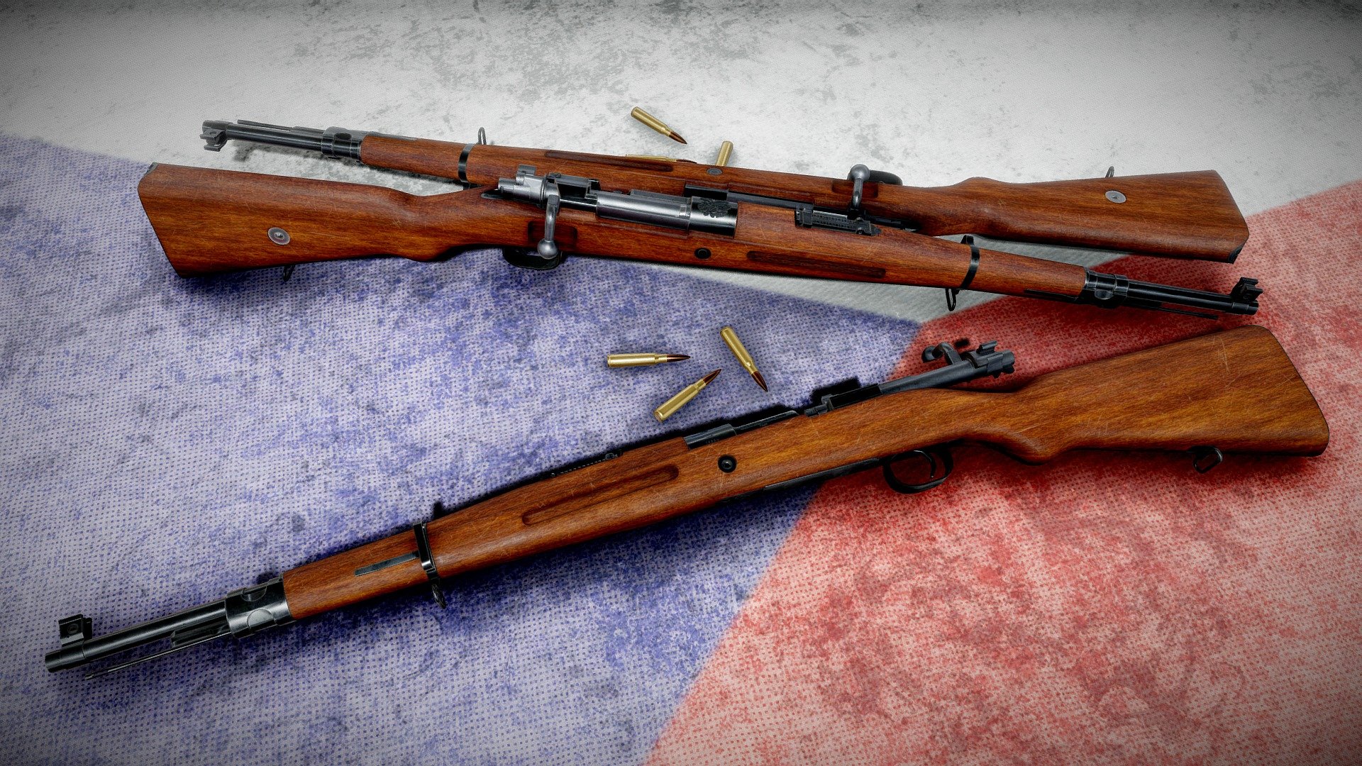 Vz.16/33 (vz.33 Czechoslovak carbine) - 3D model by Petr.Tlach [dc5e0e6 ...