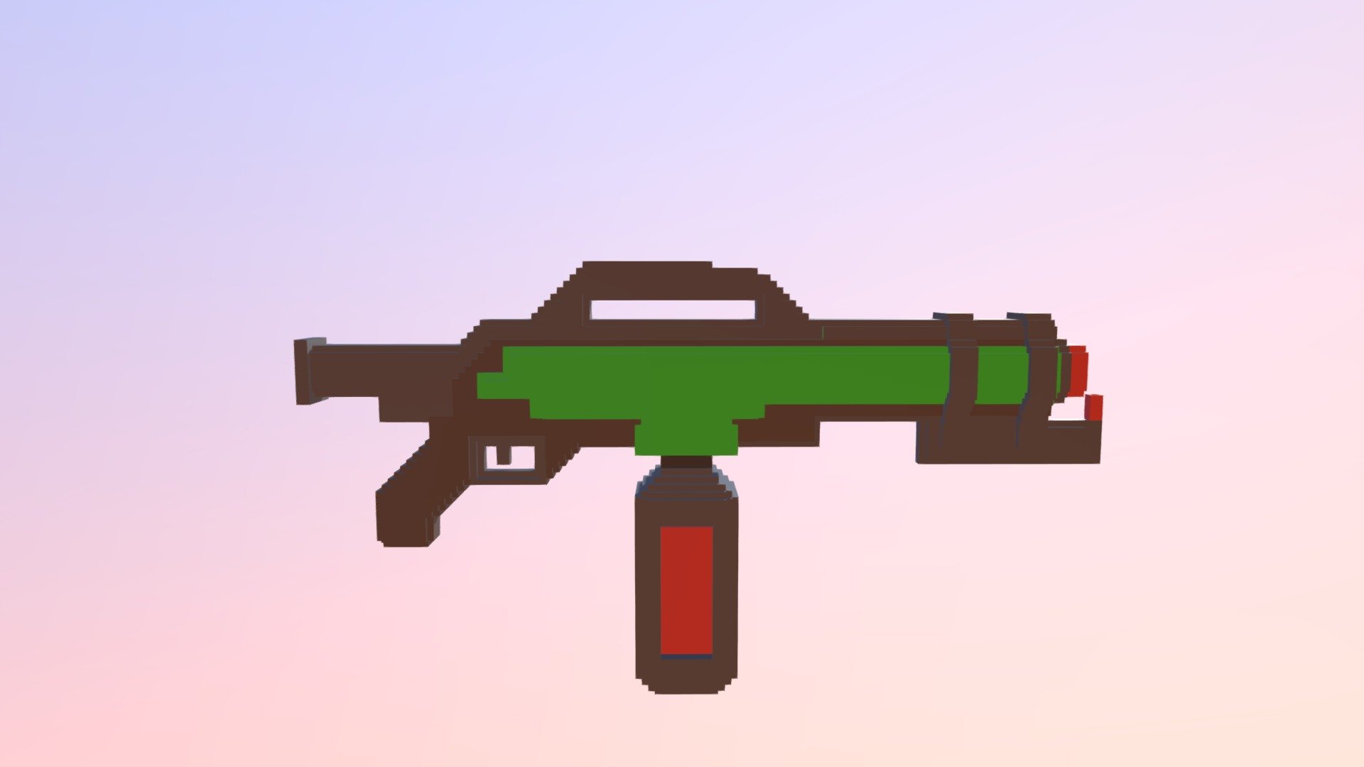 Voxel Flamethrower - 3D model by Eduardo Pereira Moreira (@edupm ...